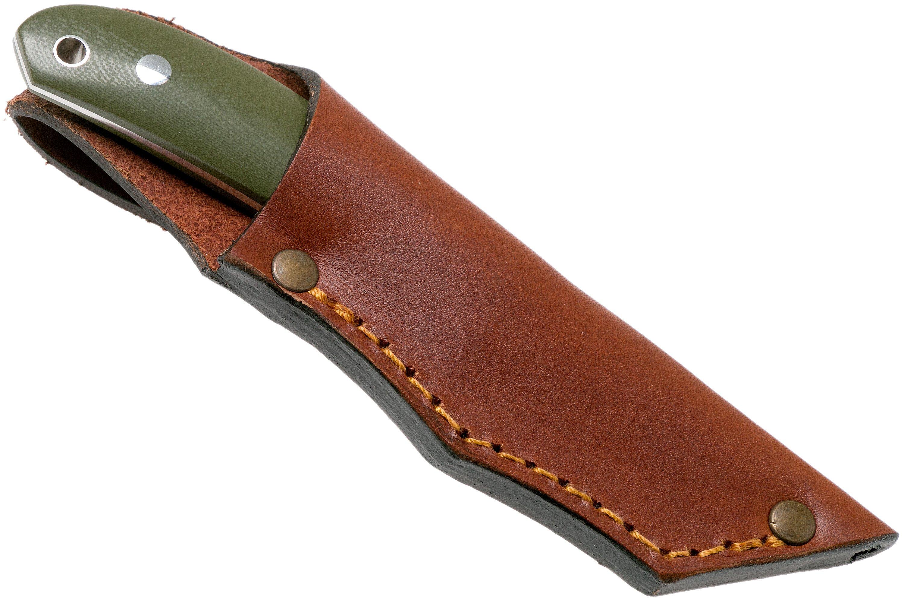 Casström Safari Olive G10 hunting knife 10607 Leather Sheath, Alan Wood ...