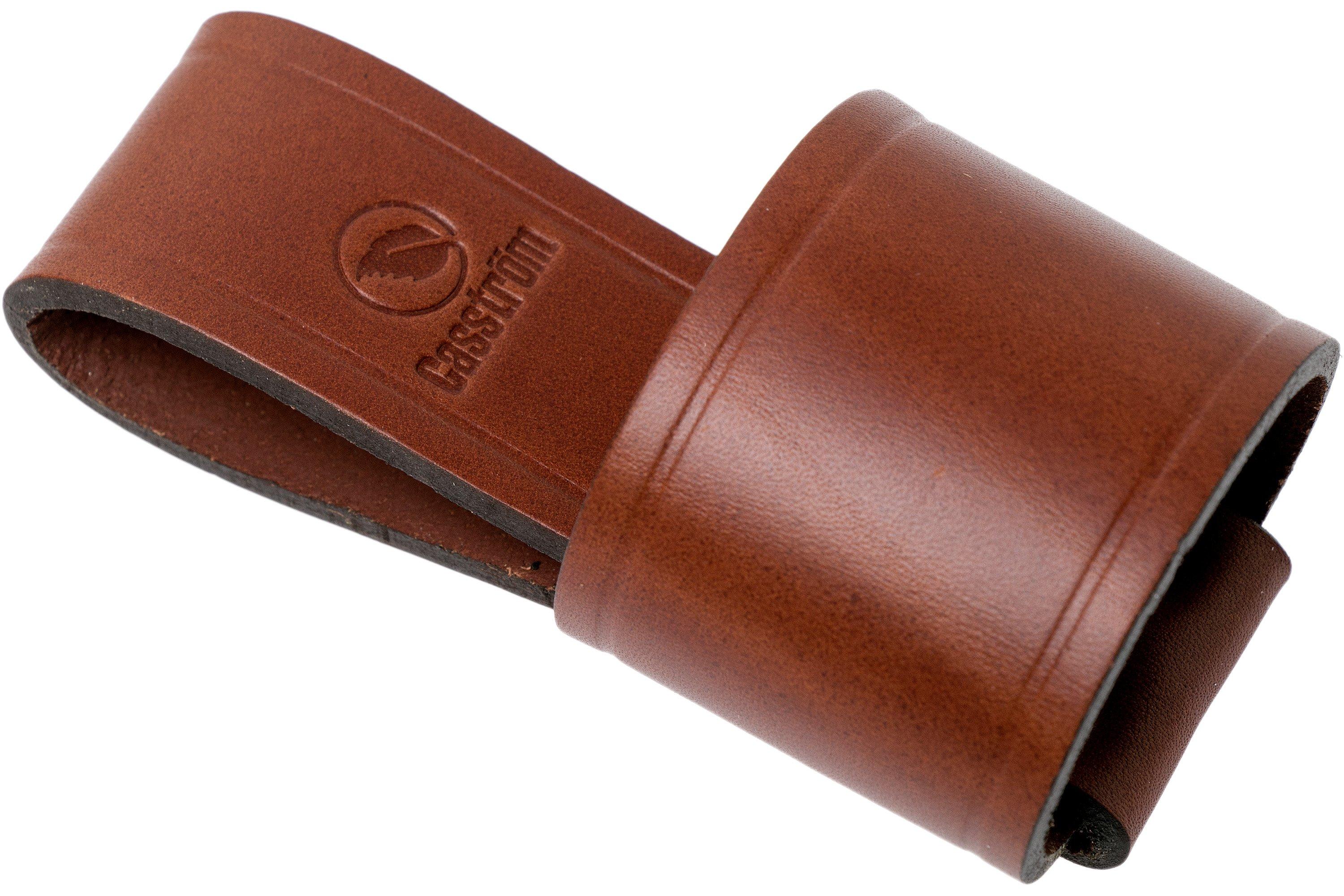 Casstrom Axe loop / axe holster leather cognac brown | Advantageously ...