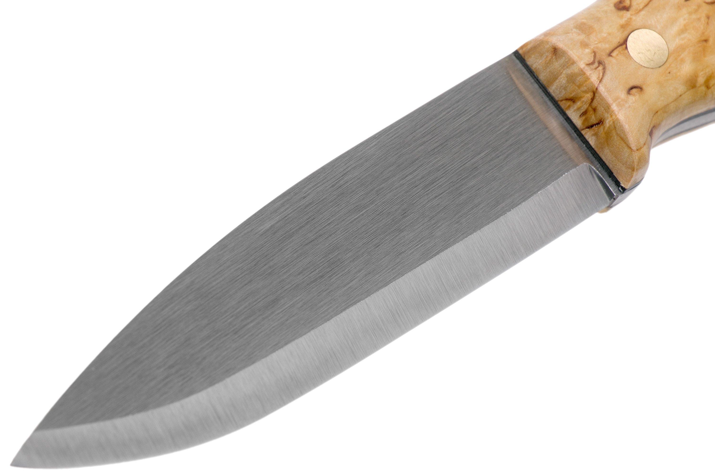 Casström Lars Fält Knife bushcraft knife Curly Birch, Sleipner, right ...