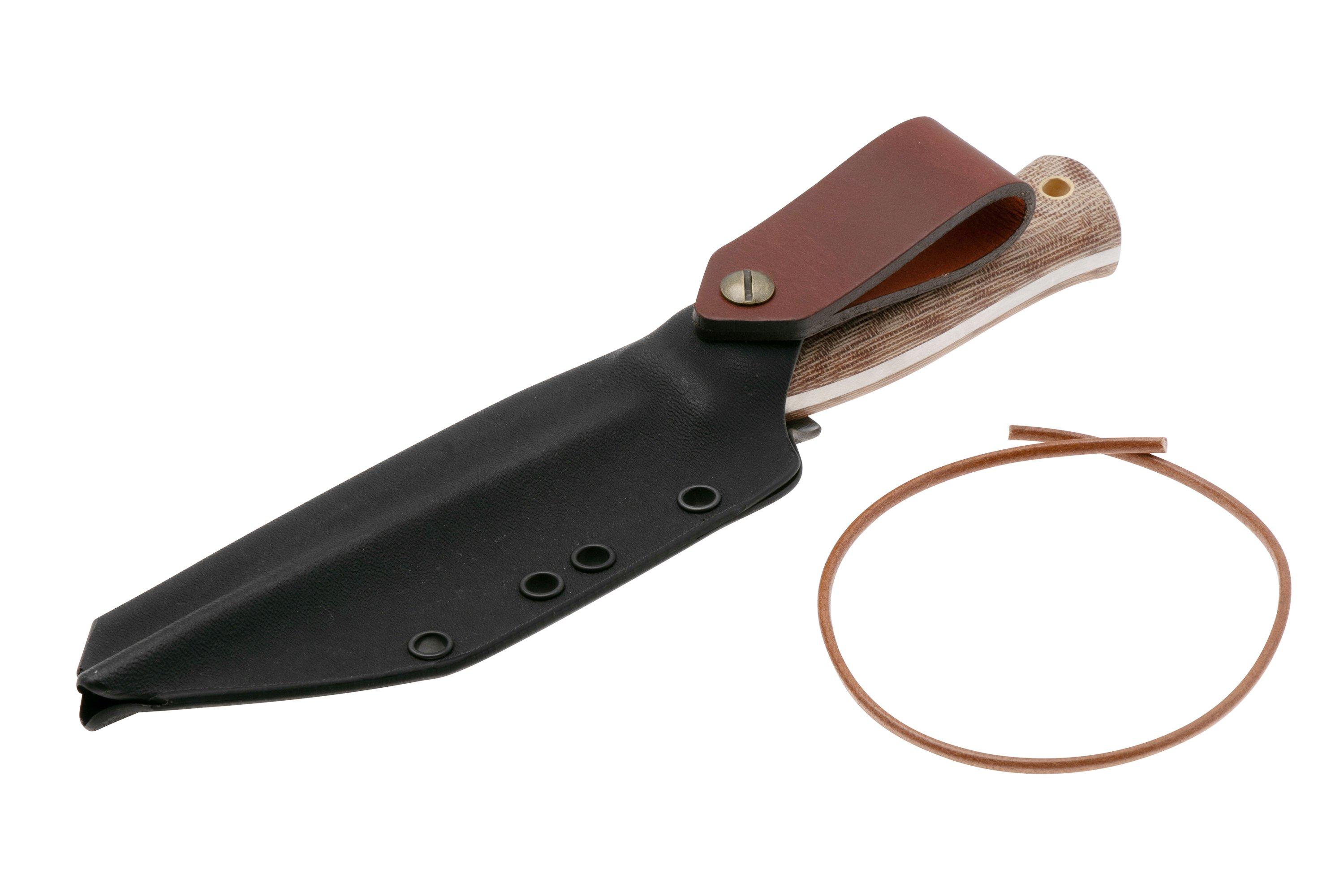 Casstrom Lars Falt Knife 11850 Natural Canvas Micarta, bushcraft knife ...