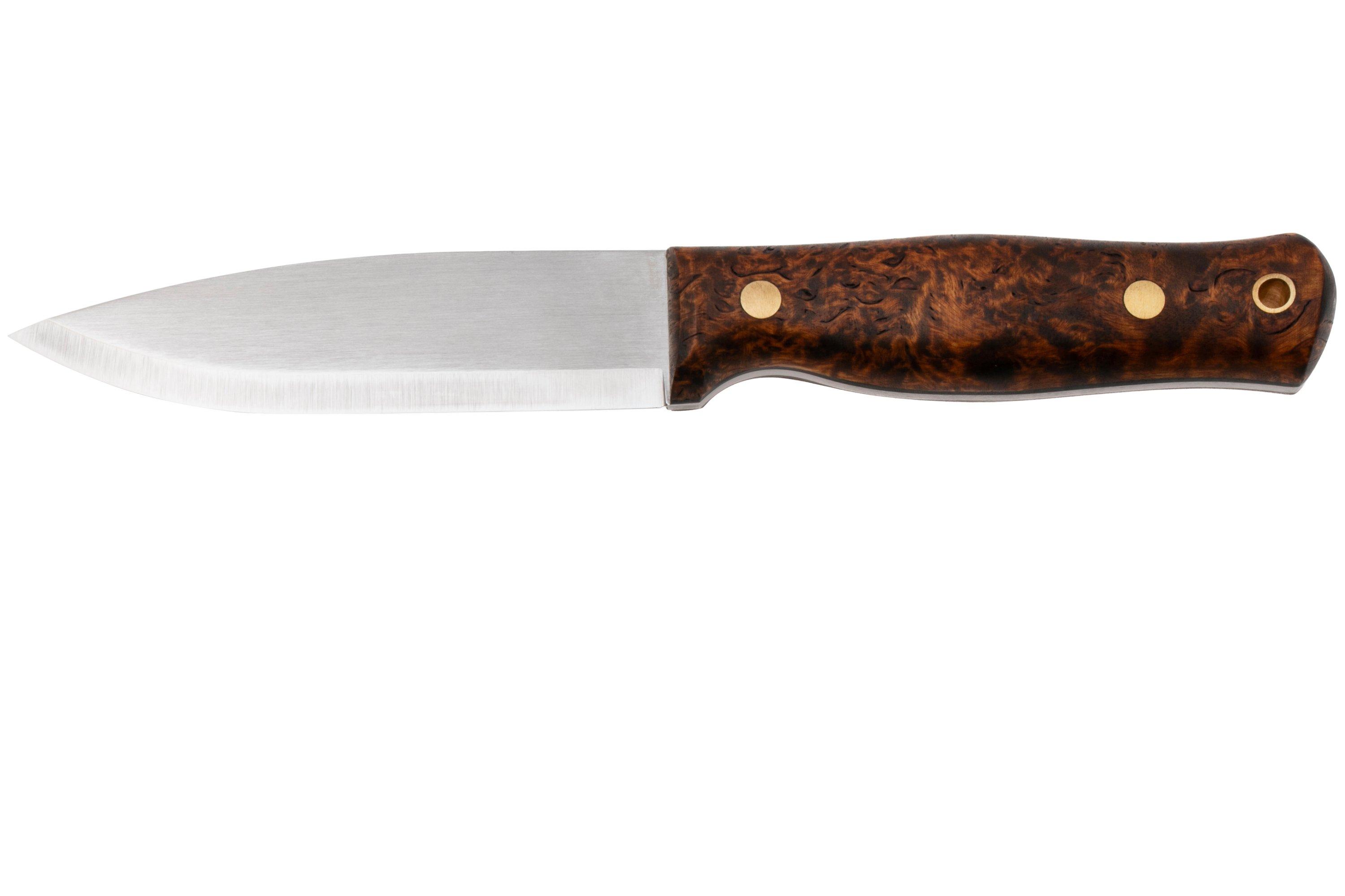 Casström Lars Fält Järv 11870, Curly Birch Wood, couteau de bushcraft ...