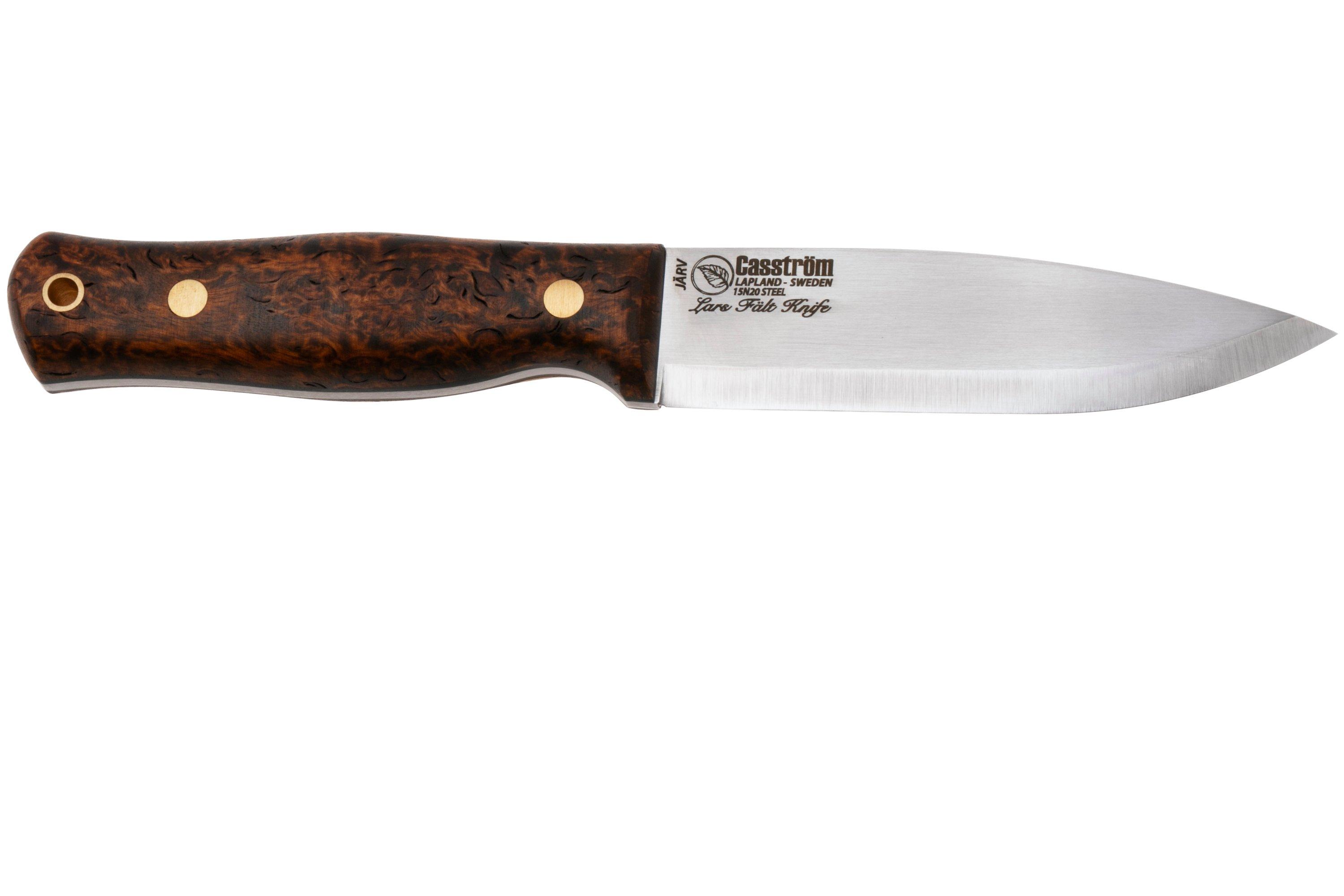 Casström Lars Fält Järv 11870, Curly Birch Wood, bushcraft knife ...