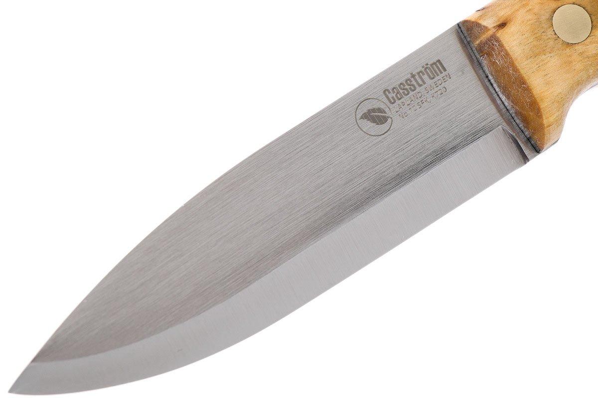 Casström No. 10 Swedish Forest Knife Curly Birch, K720 Scandi Grind ...