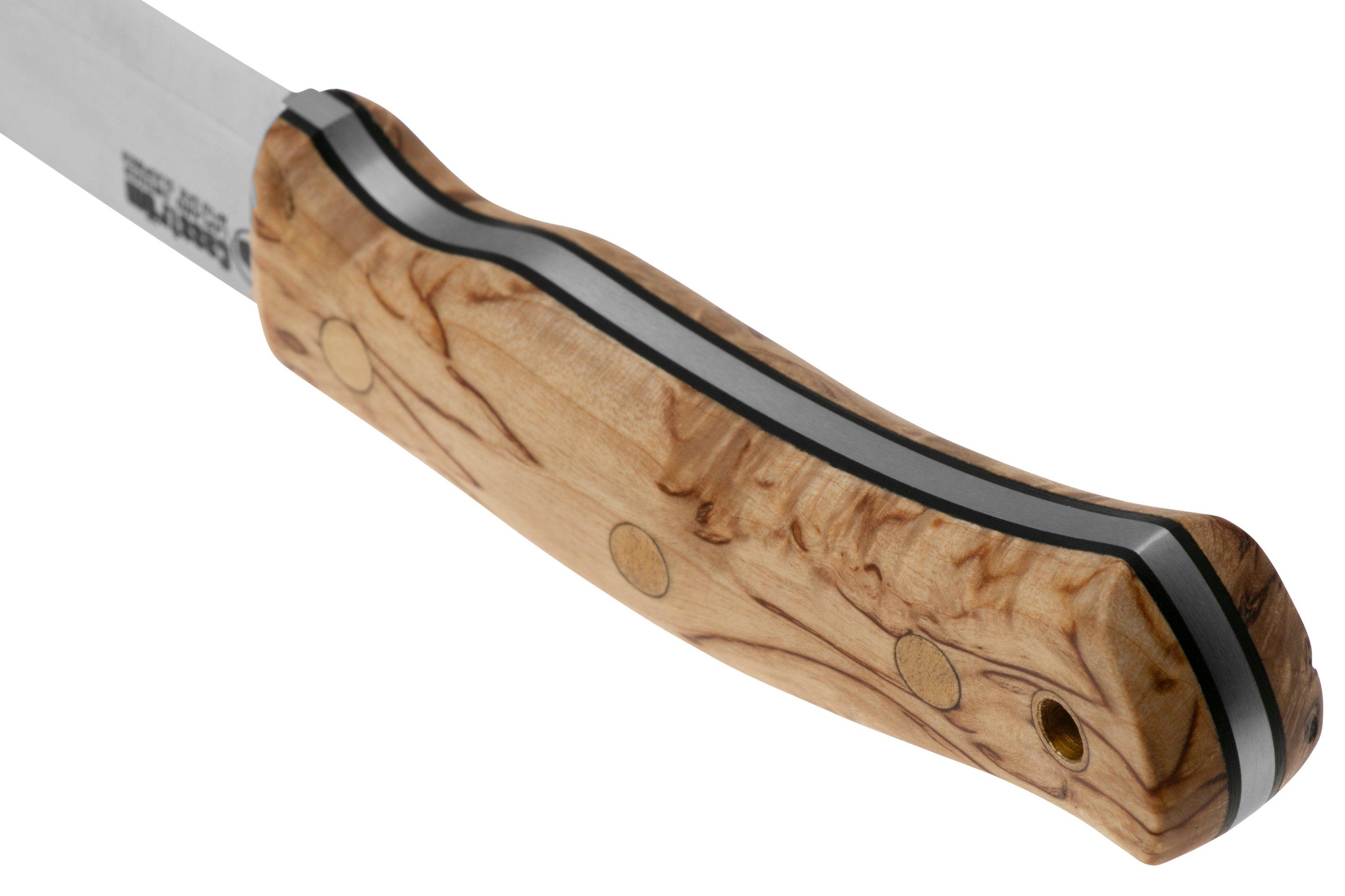 Casström No. 10 Swedish Forest Knife Scandi 14104 Sleipner Curly Birch ...