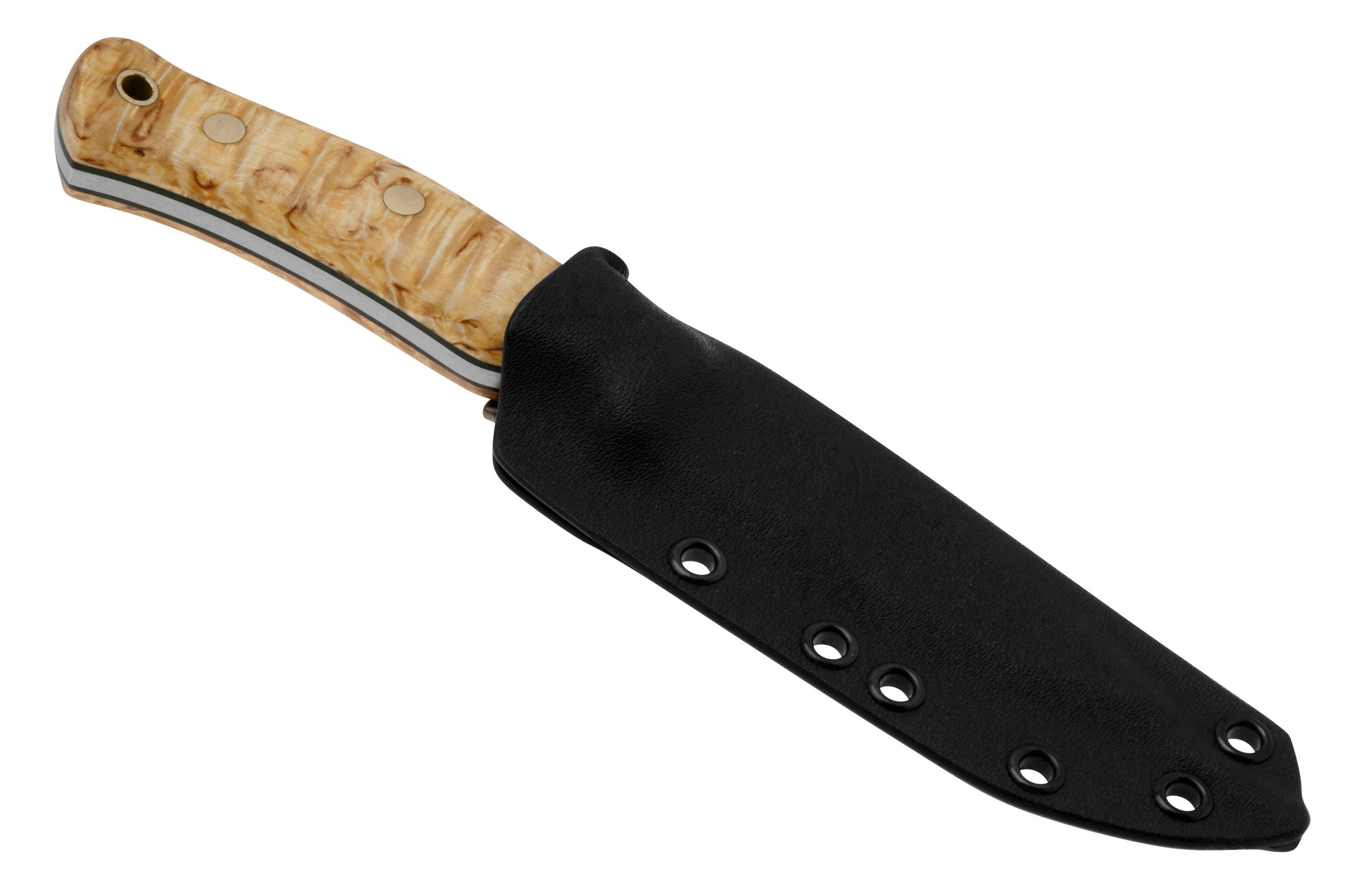 Casström No. 10 Swedish Forest Knife Scandi 14108, 14C28N Curly Birch ...