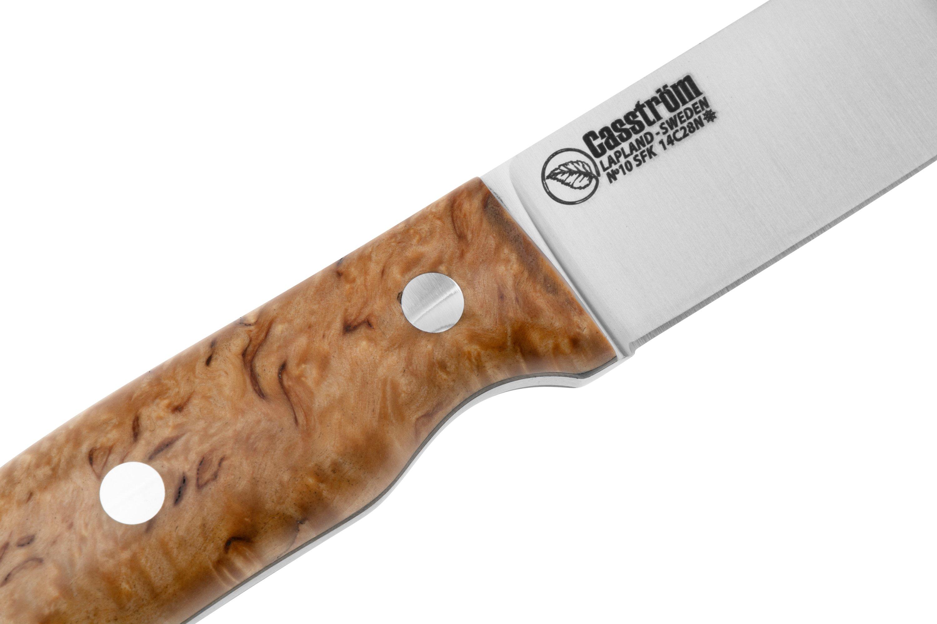 Casström No. 10 Swedish Forest Knife Flat 14118, 14C28N Stabilised ...