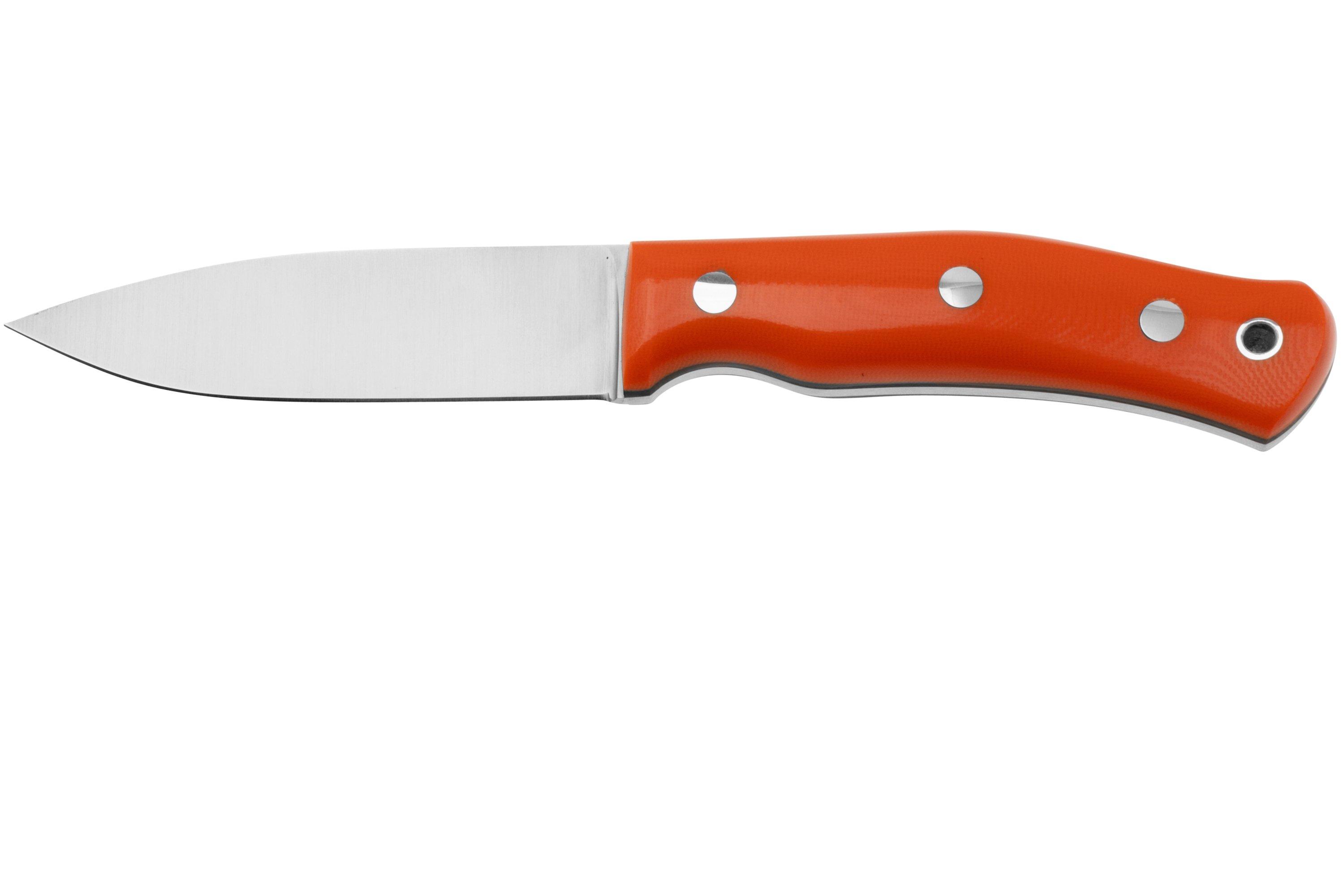 Casström No. 10 Swedish Forest Knife Flat 14130, 14C28N Orange G10 ...