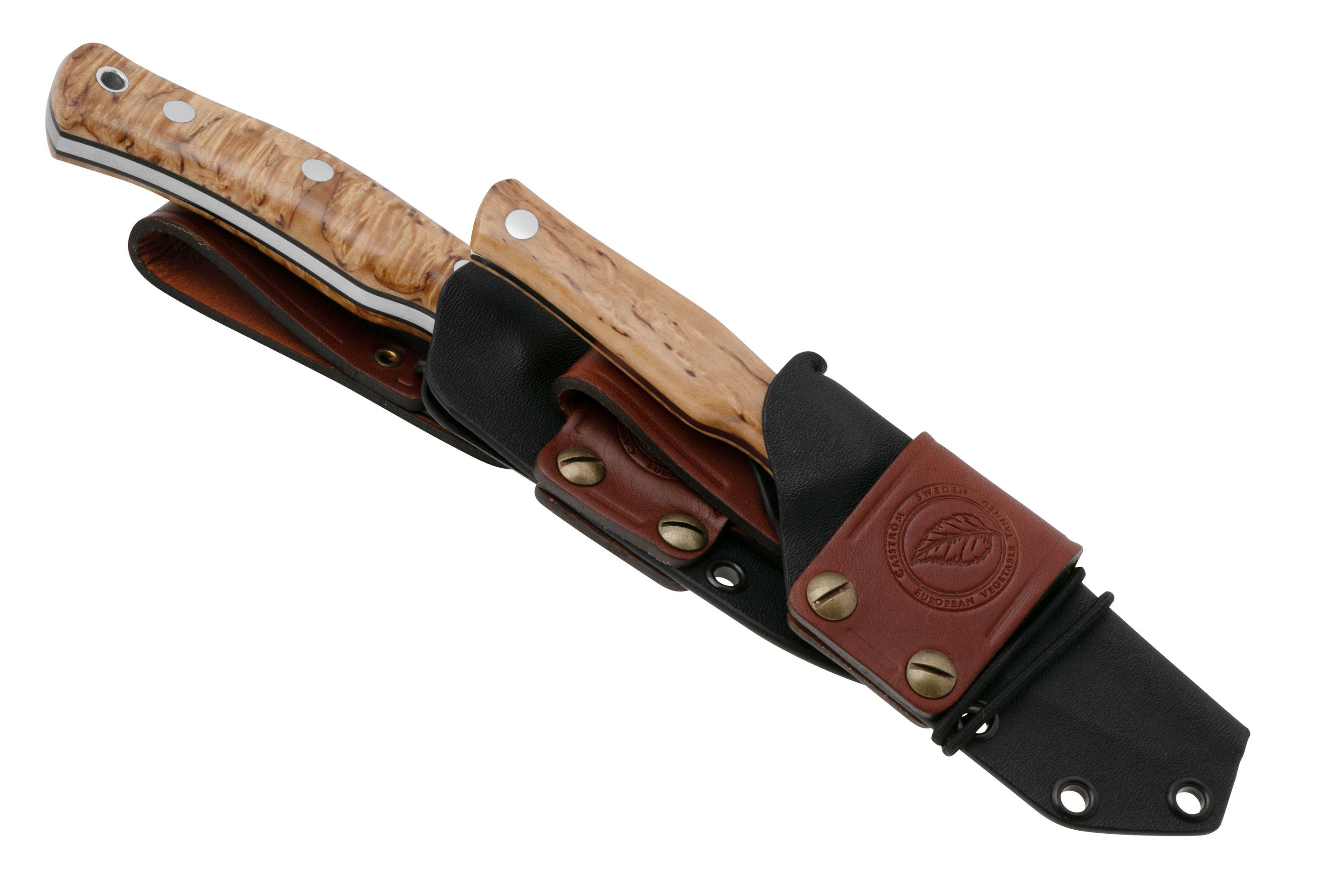 Casström Swedish Hunters Combo 14318 Stabilised Curly Birch, hunting ...