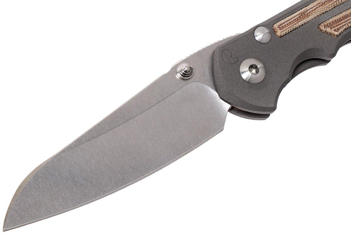 Chris Reeve Large Inkosi Insingo Natural Micarta Inlay LIN-1030 navalha ...