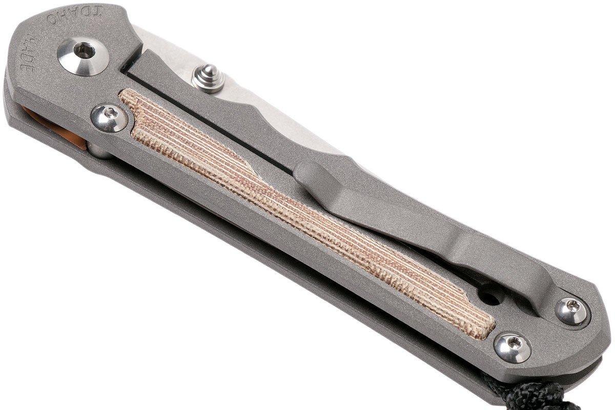 Chris Reeve Large Inkosi Insingo natural Micarta Inlay LIN-1030 navaja ...