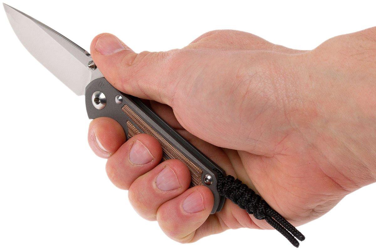 Chris Reeve Small Inkosi Natural Micarta Inlays SIN-1014 pocket knife ...