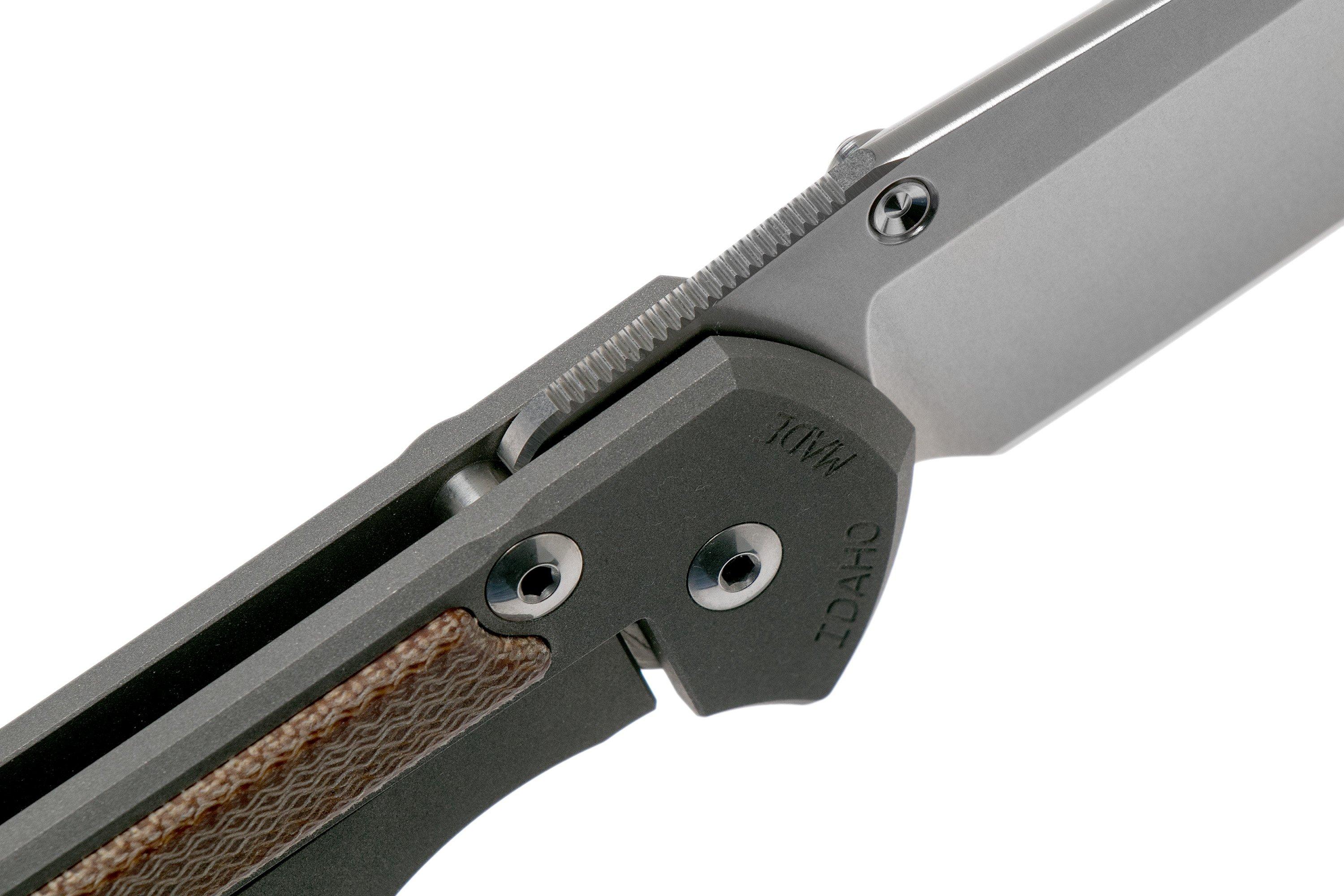 Chris Reeve Large Sebenza 21 Natural micarta inlay L21-1262 pocket ...