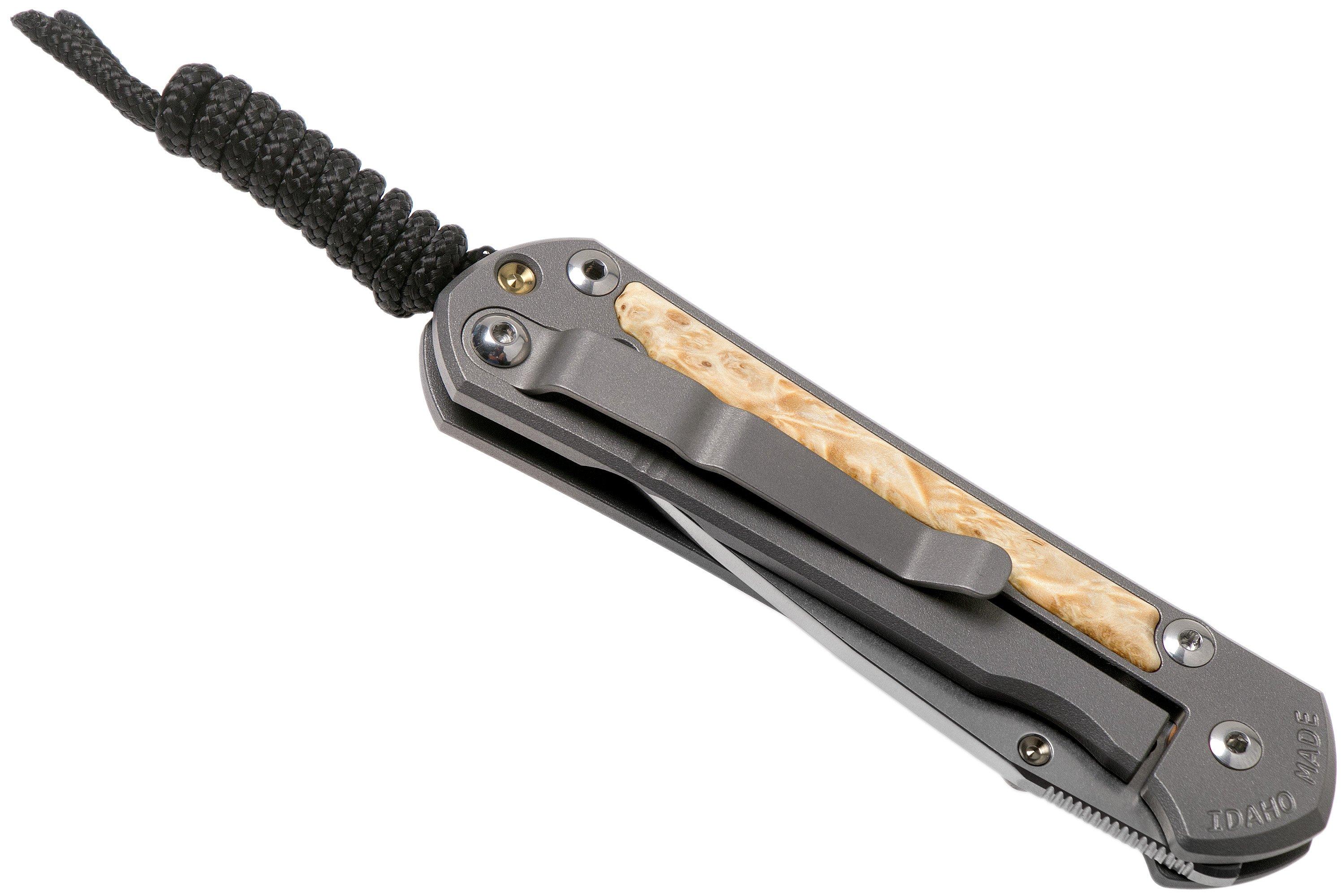 Chris Reeve Sebenza 31 Large Box Elder inlay L31-1108 pocket knife ...