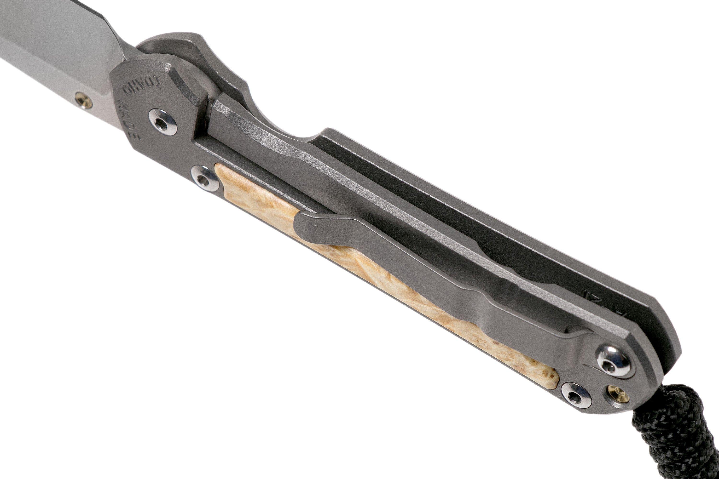 Chris Reeve Sebenza 31 Large Box Elder inlay L31-1108 coltello da tasca ...