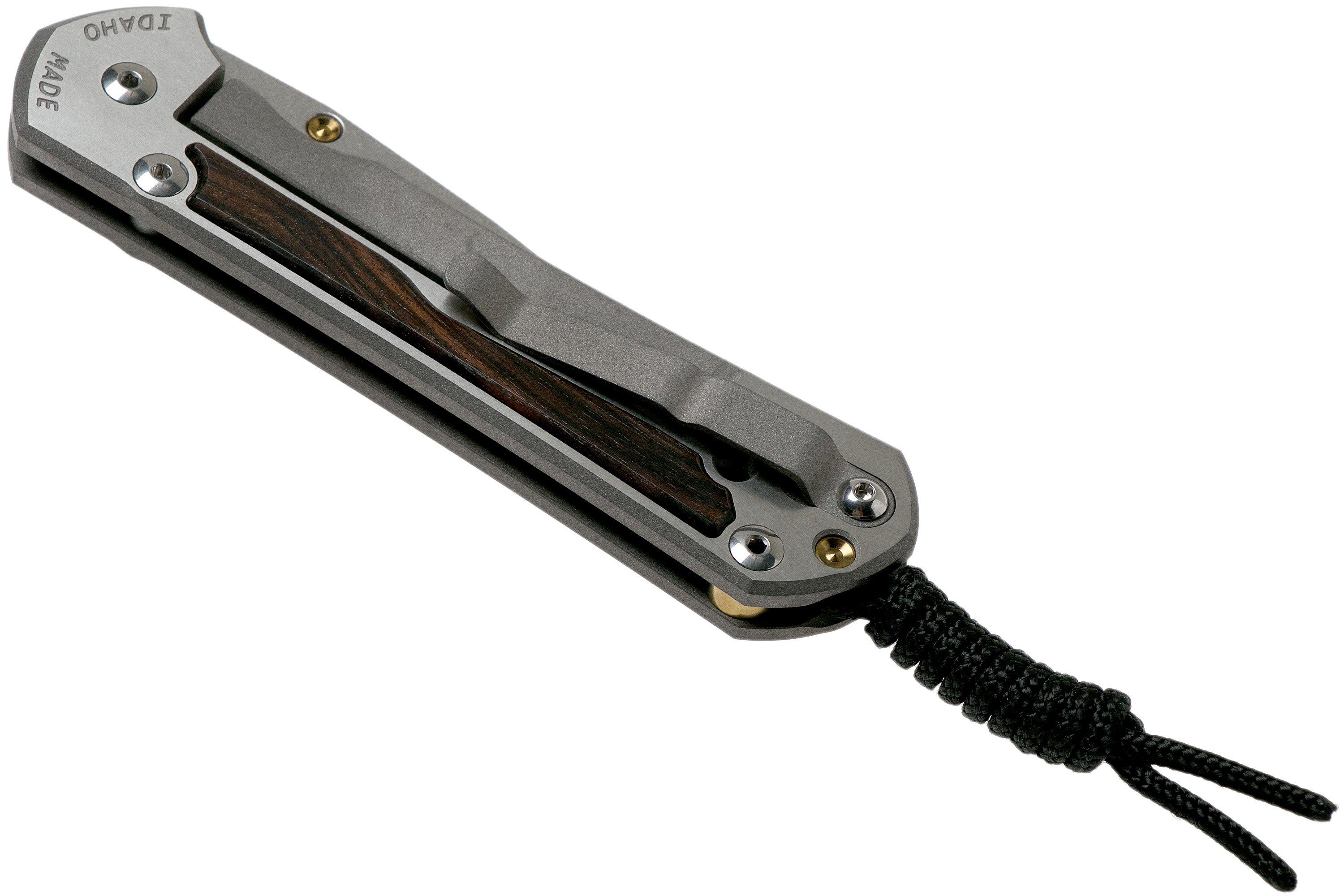 Chris Reeve Sebenza 31 Large Macassar Ebony inlay L31-1116 pocket knife ...