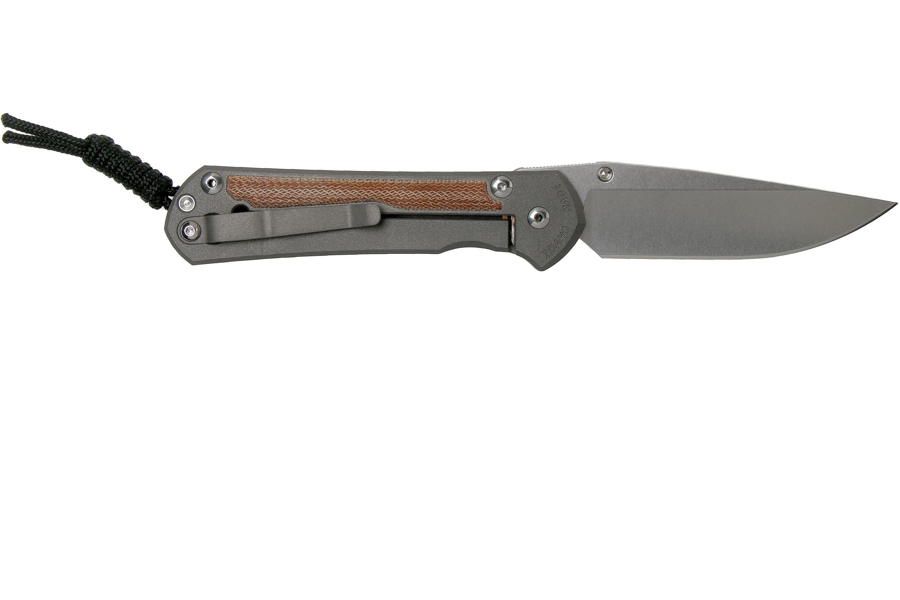 Chris Reeve Sebenza 31 Large Natural Micarta inlay L31-1212 navalha ...