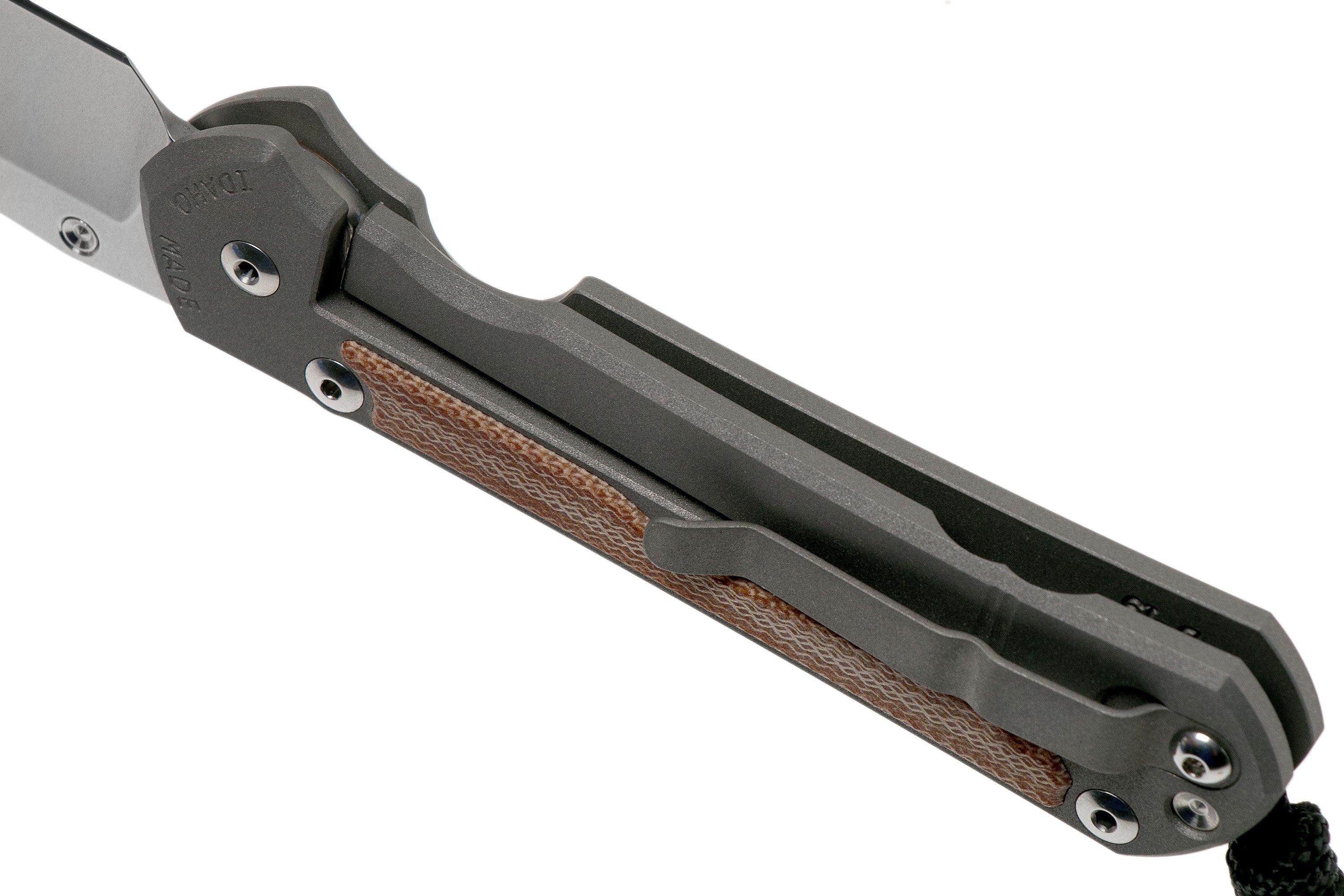 Chris Reeve Sebenza 31 Large Natural Micarta inlay L31-1212 navalha ...