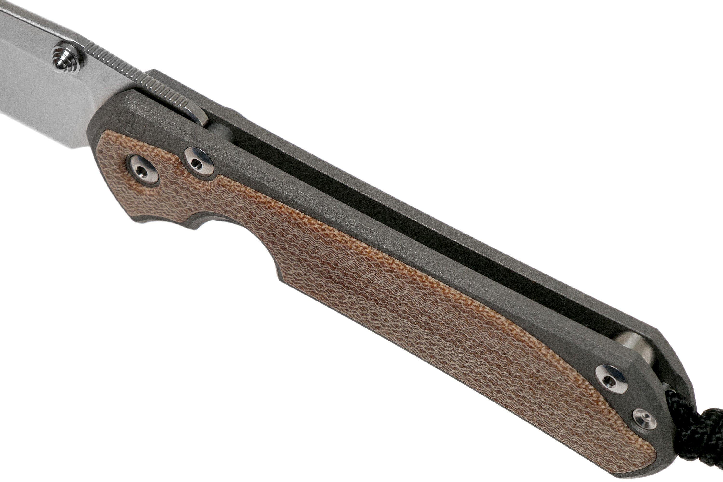 Chris Reeve Sebenza 31 Large Natural Micarta inlay L31-1212 pocket ...