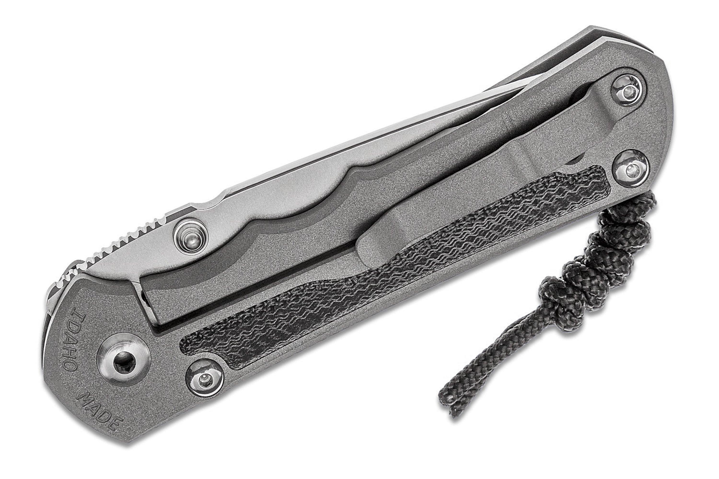 Chris Reeve Large Inkosi Black Micarta Tanto LIN-1044 pocket knife ...