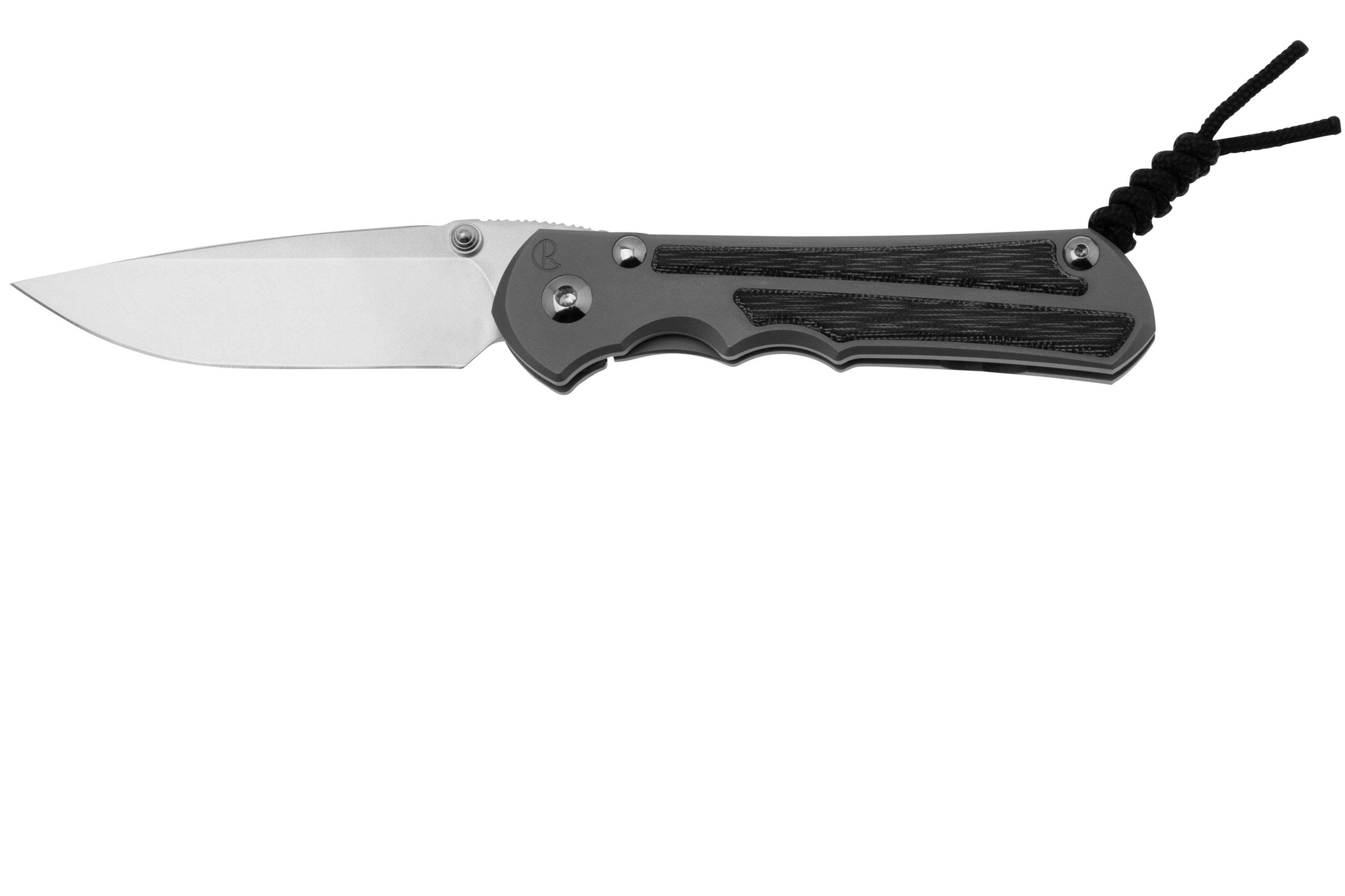 Chris Reeve Large Inkosi LIN-1116 Glass Blasted Inlay Micarta Black ...