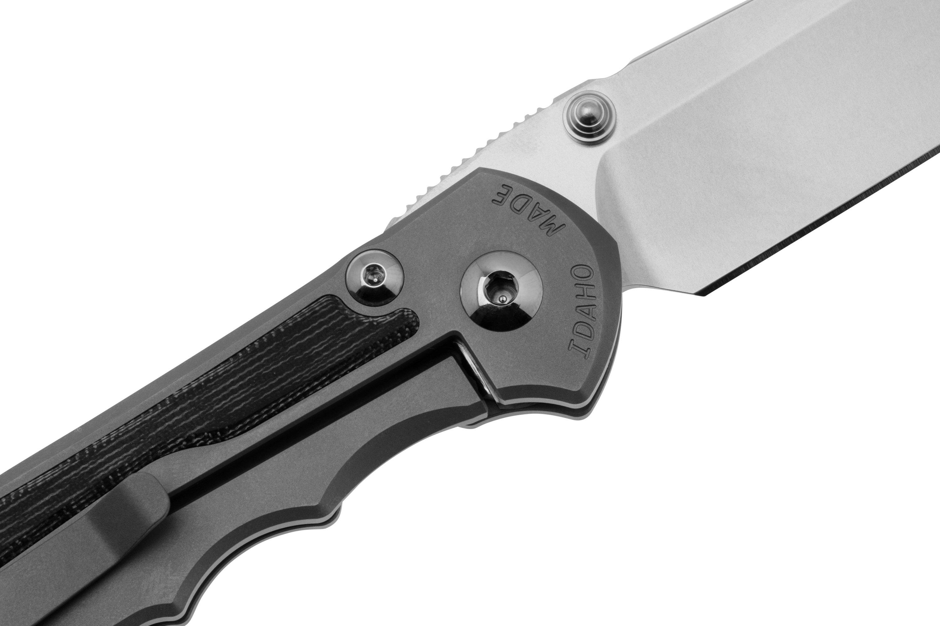 Chris Reeve Large Inkosi LIN-1116 Glass Blasted Inlay Micarta Black ...