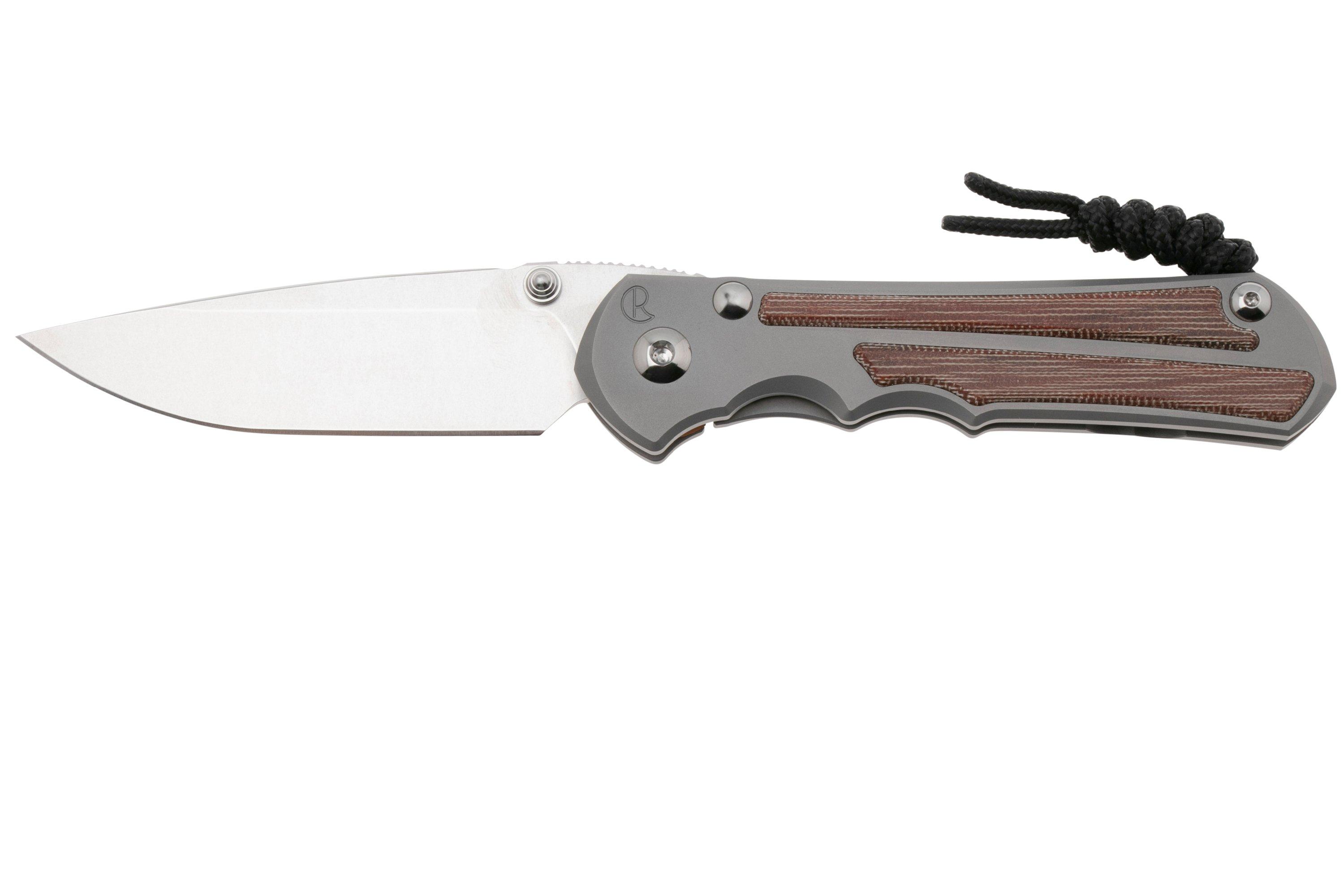 Chris Reeve Large Inkosi LIN-1118 Glass Blasted Natural Canvas MIcarta ...