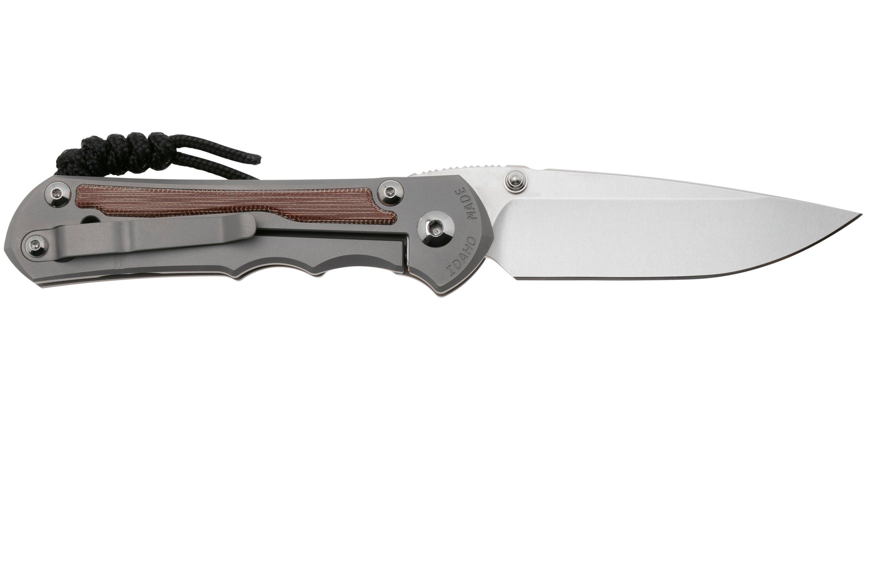 Chris Reeve Large Inkosi LIN-1118 Glass Blasted Natural Canvas MIcarta ...