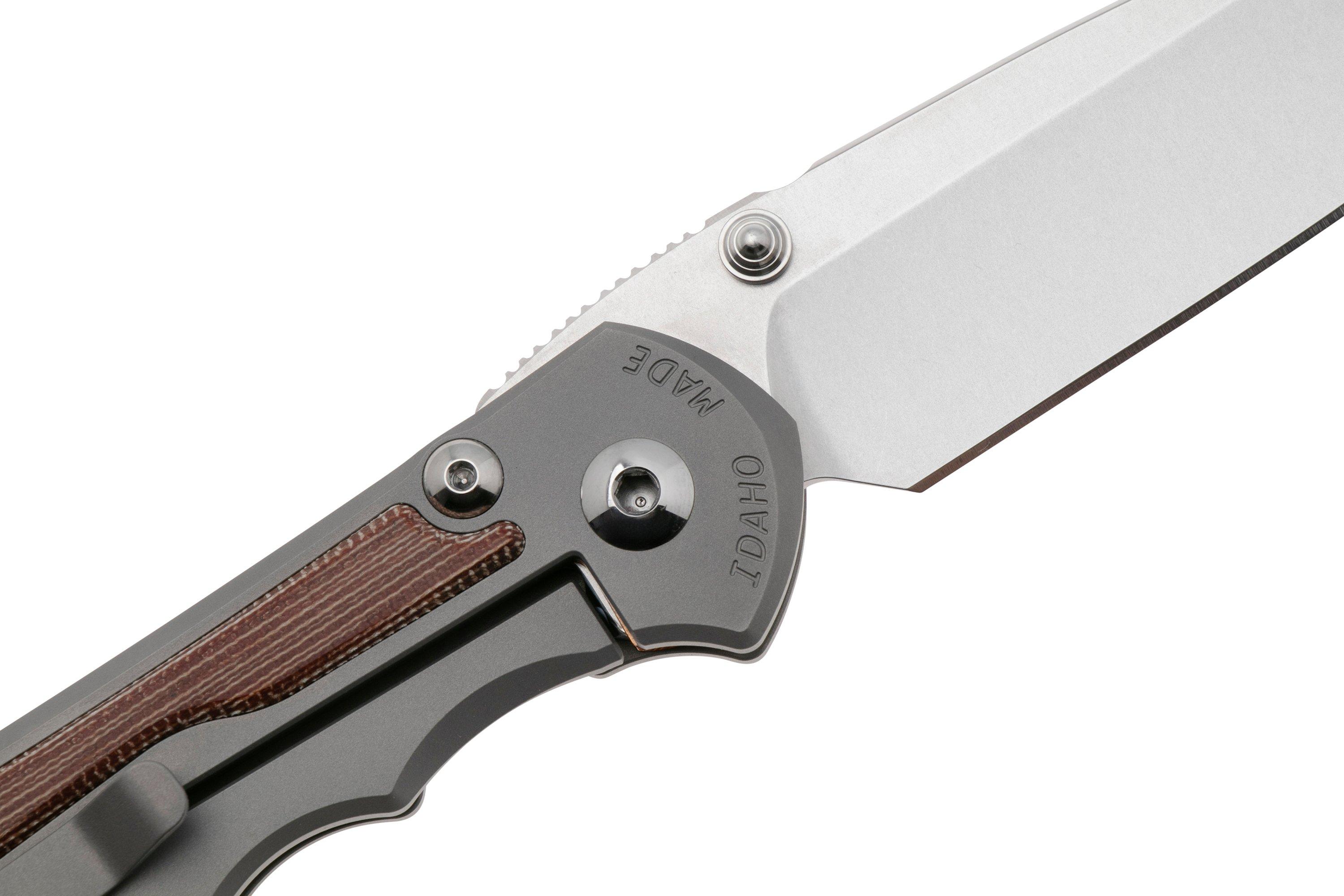 Chris Reeve Large Inkosi LIN-1118 Glass Blasted Natural Canvas MIcarta ...