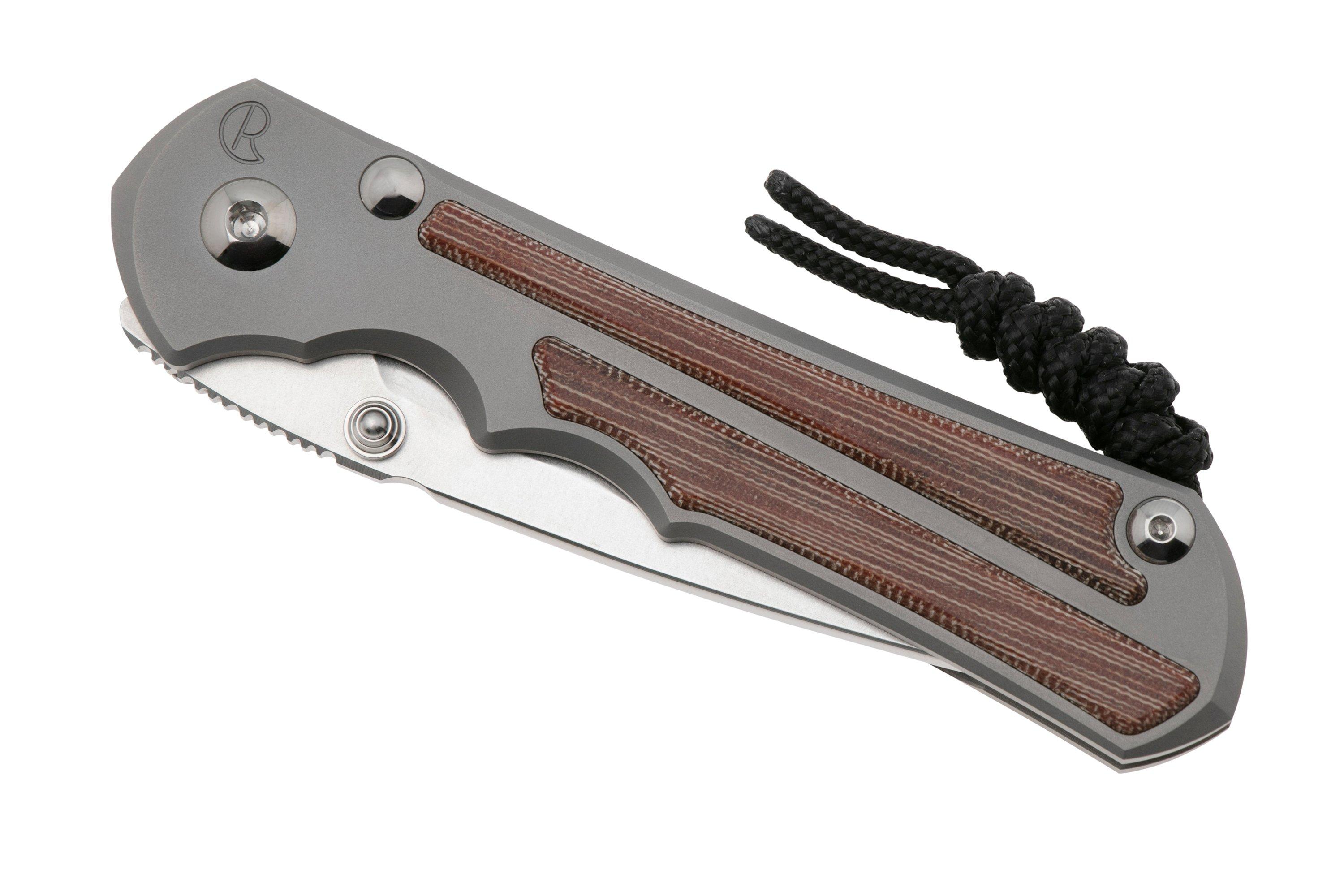 Chris Reeve Large Inkosi LIN-1118 Glass Blasted Natural Canvas MIcarta ...