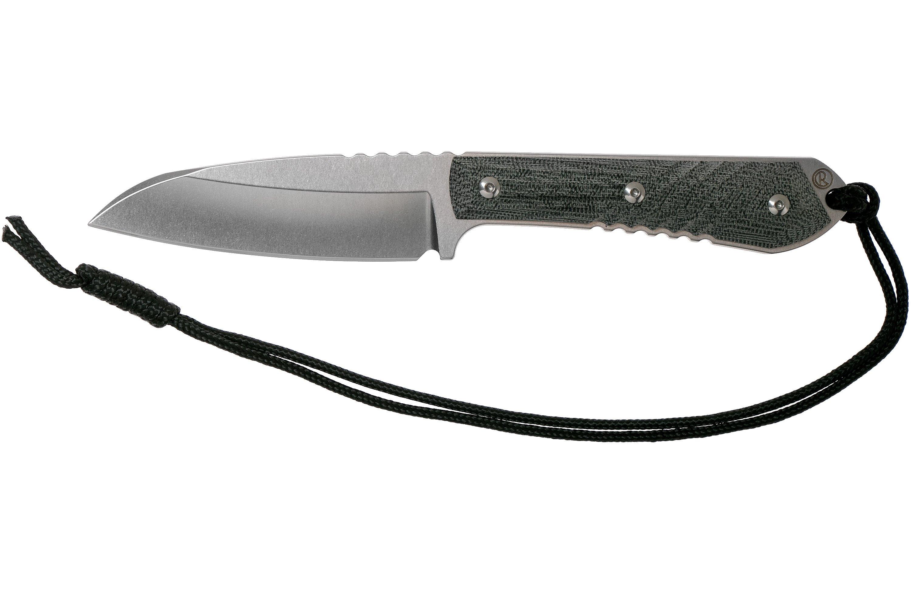 Chris Reeve Nyala Insingo Black Canvas Micarta NYA-1003 hunting knife ...