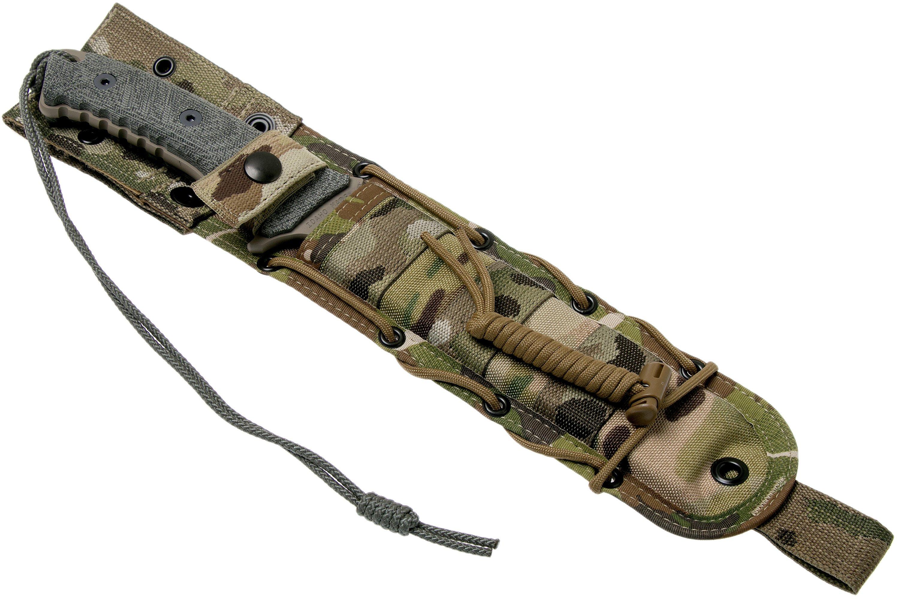 Chris Reeve Pacific Flat Dark Earth PAC-1005 survival knife, serrated ...