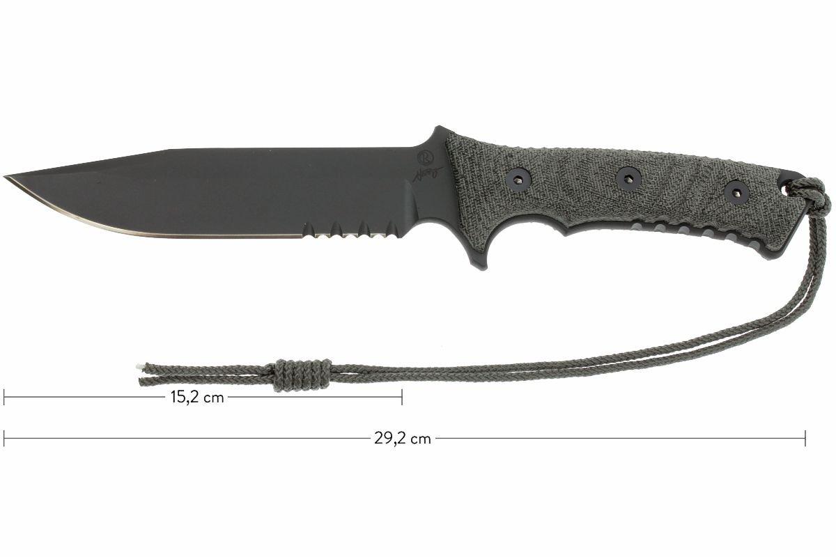 Chris Reeve Pacific Black PAC-1001 survival knife, serrated ...