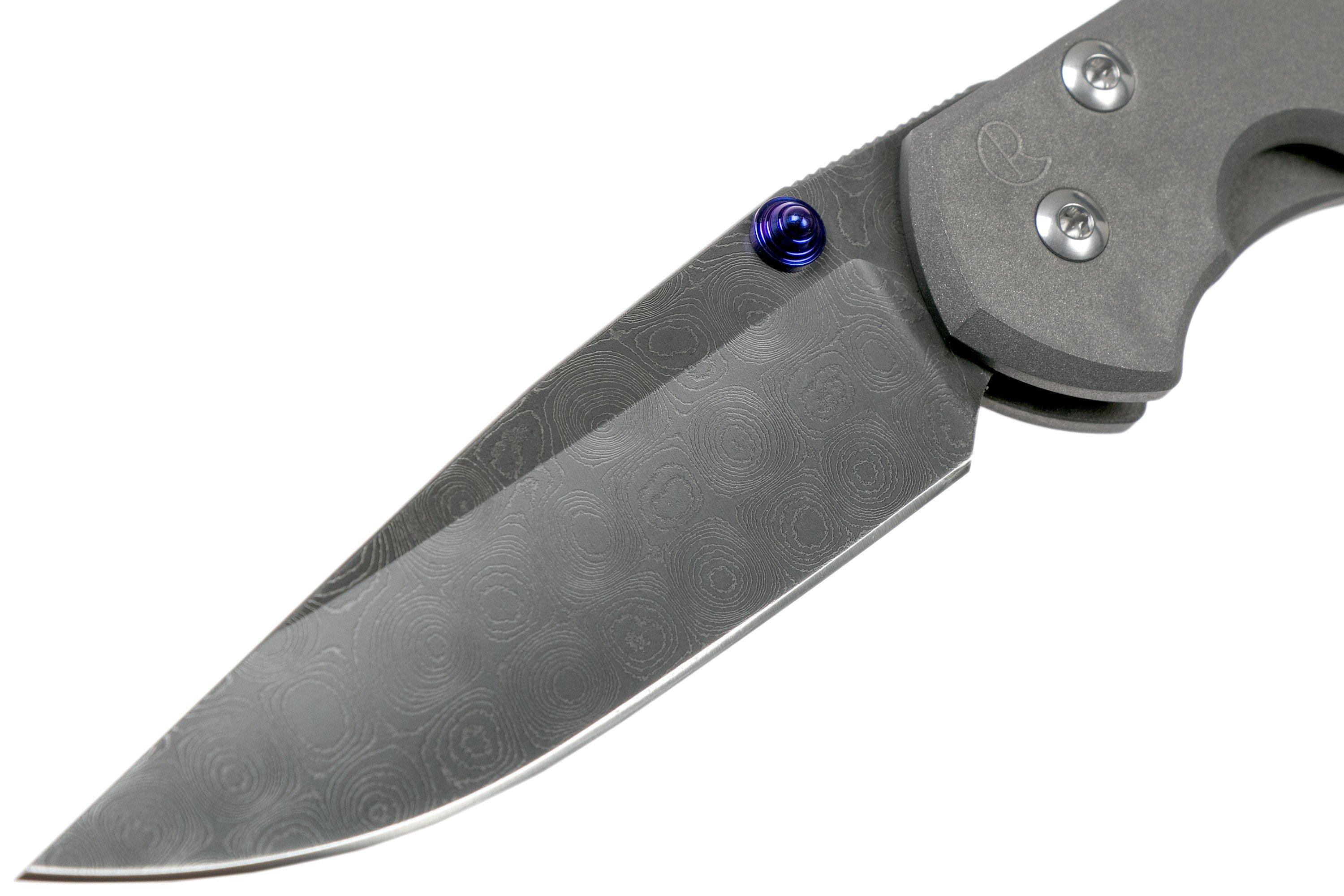 Chris Reeve Small Sebenza 21 Raindrop Damascus S21-1006 pocket knife ...