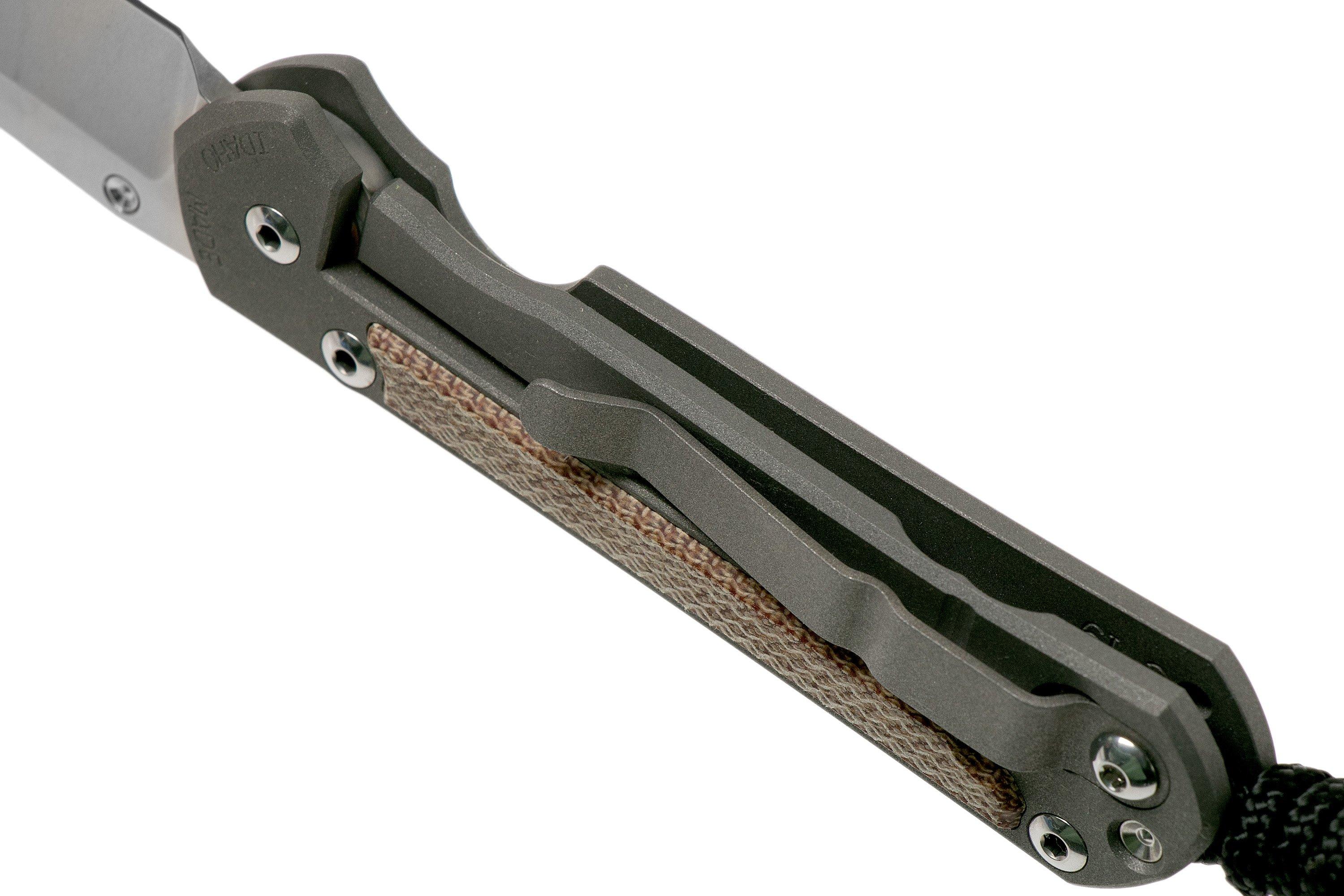 Chris Reeve Small Sebenza 21 Inlay Micarta Canvas Natural Tanto ...