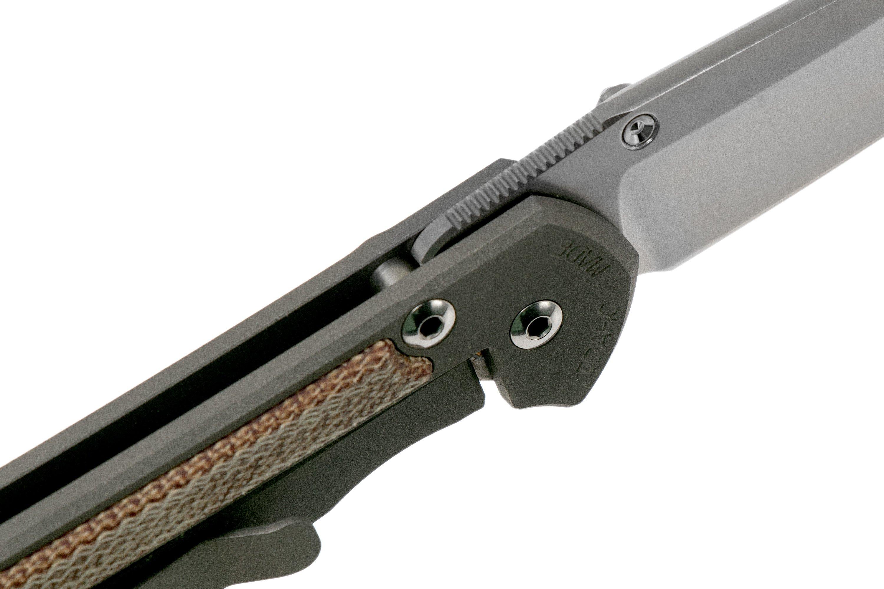 Chris Reeve Small Sebenza 21 Natural micarta inlay Tanto S21-1266 zakmes | Voordelig kopen bij ...