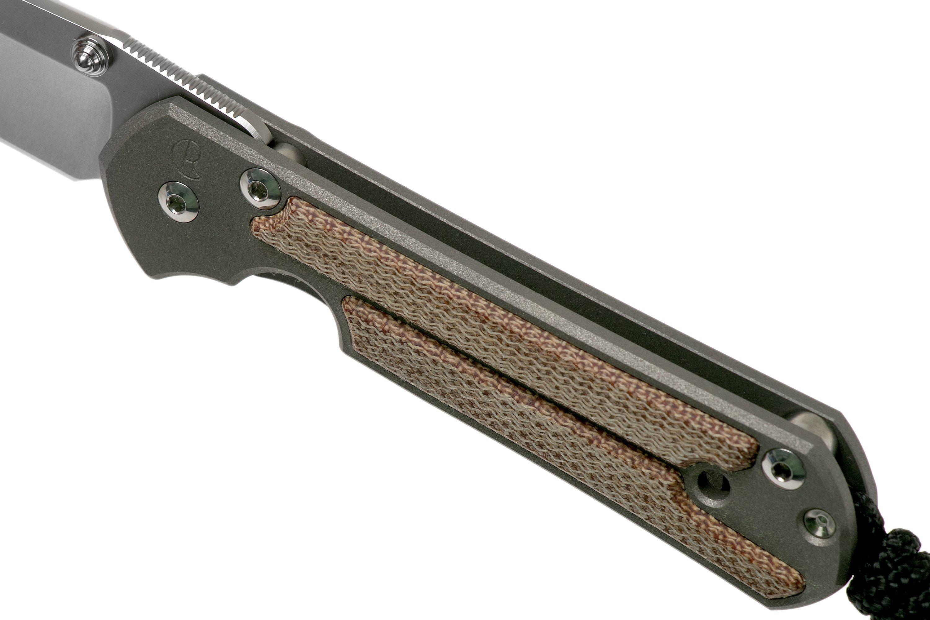 Chris Reeve Small Sebenza 21 Inlay Micarta Canvas Natural Tanto ...