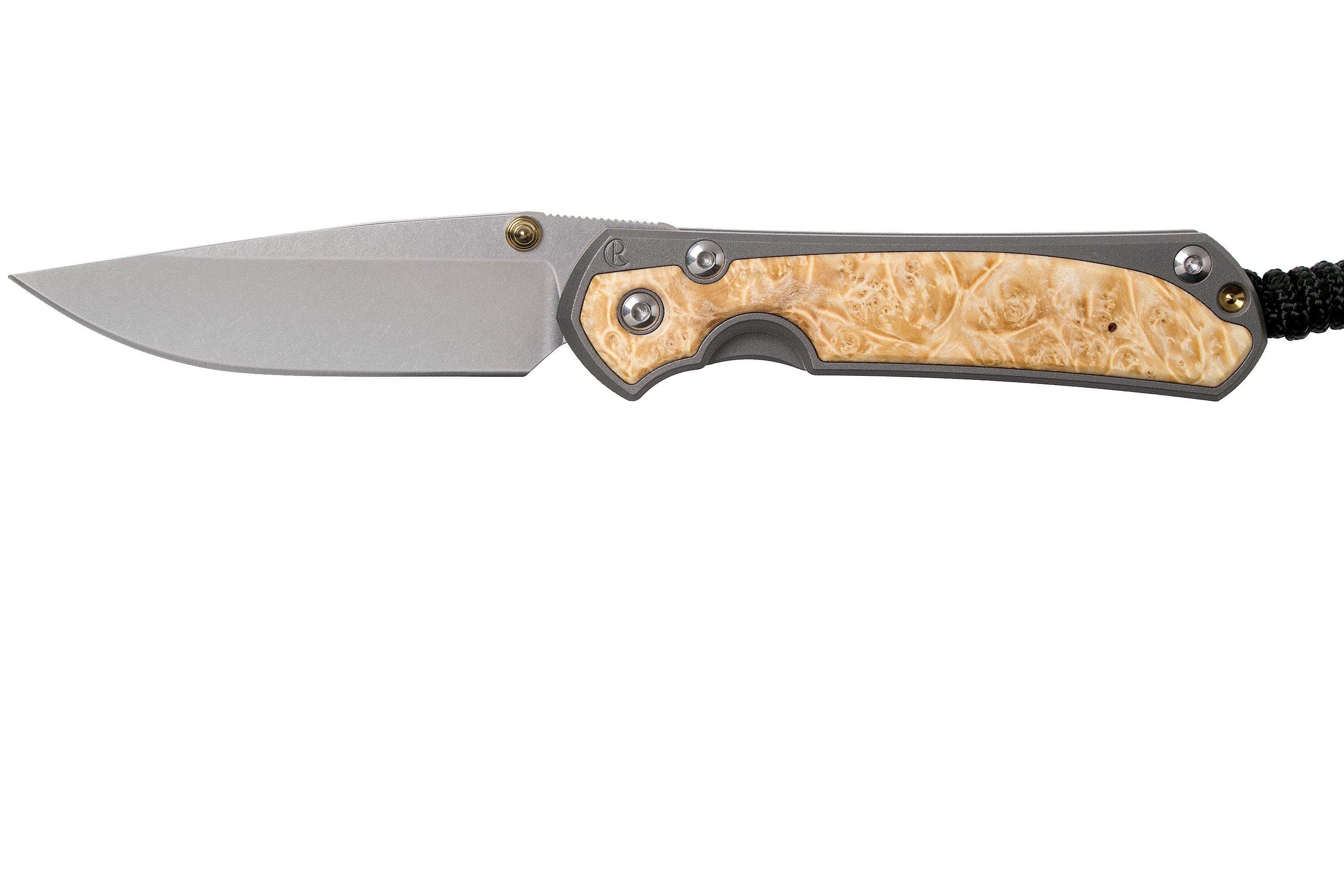 Chris Reeve Sebenza 31 Small Box Elder inlay S31-1108 pocket knife ...