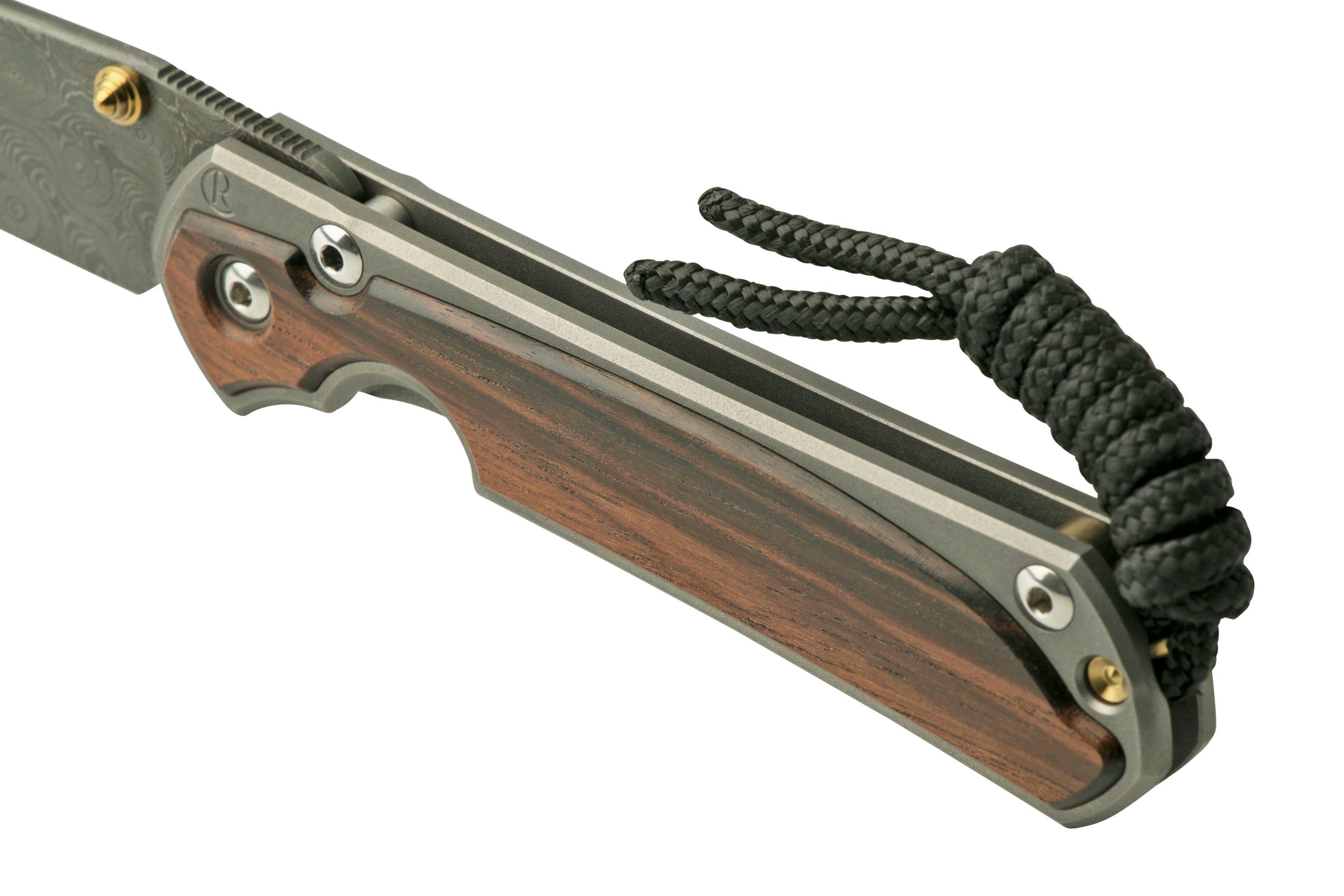 Chris Reeve Small Sebenza 31 Inlay Macassar Ebony Damascus Raindrop ...