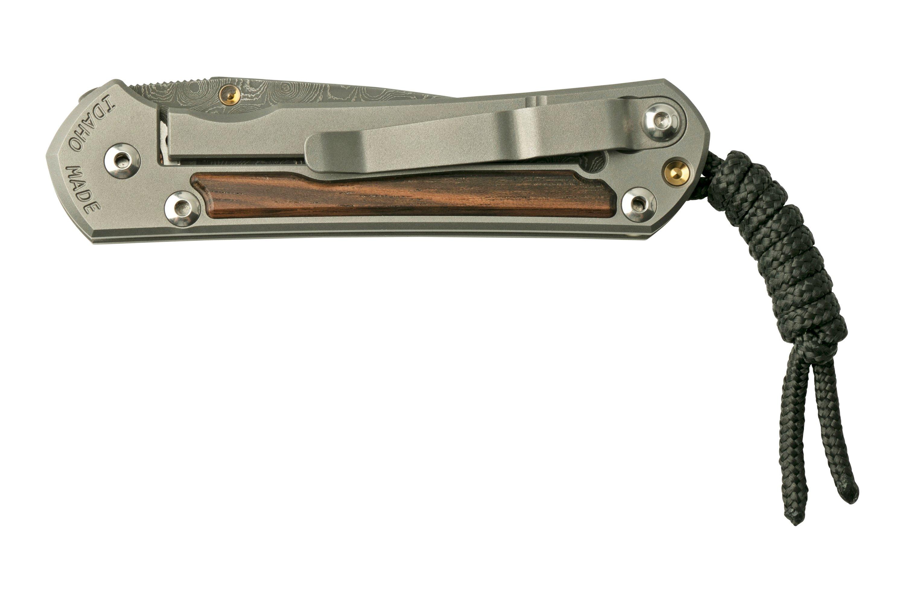 Chris Reeve Small Sebenza 31 Inlay Macassar Ebony Damascus Raindrop ...