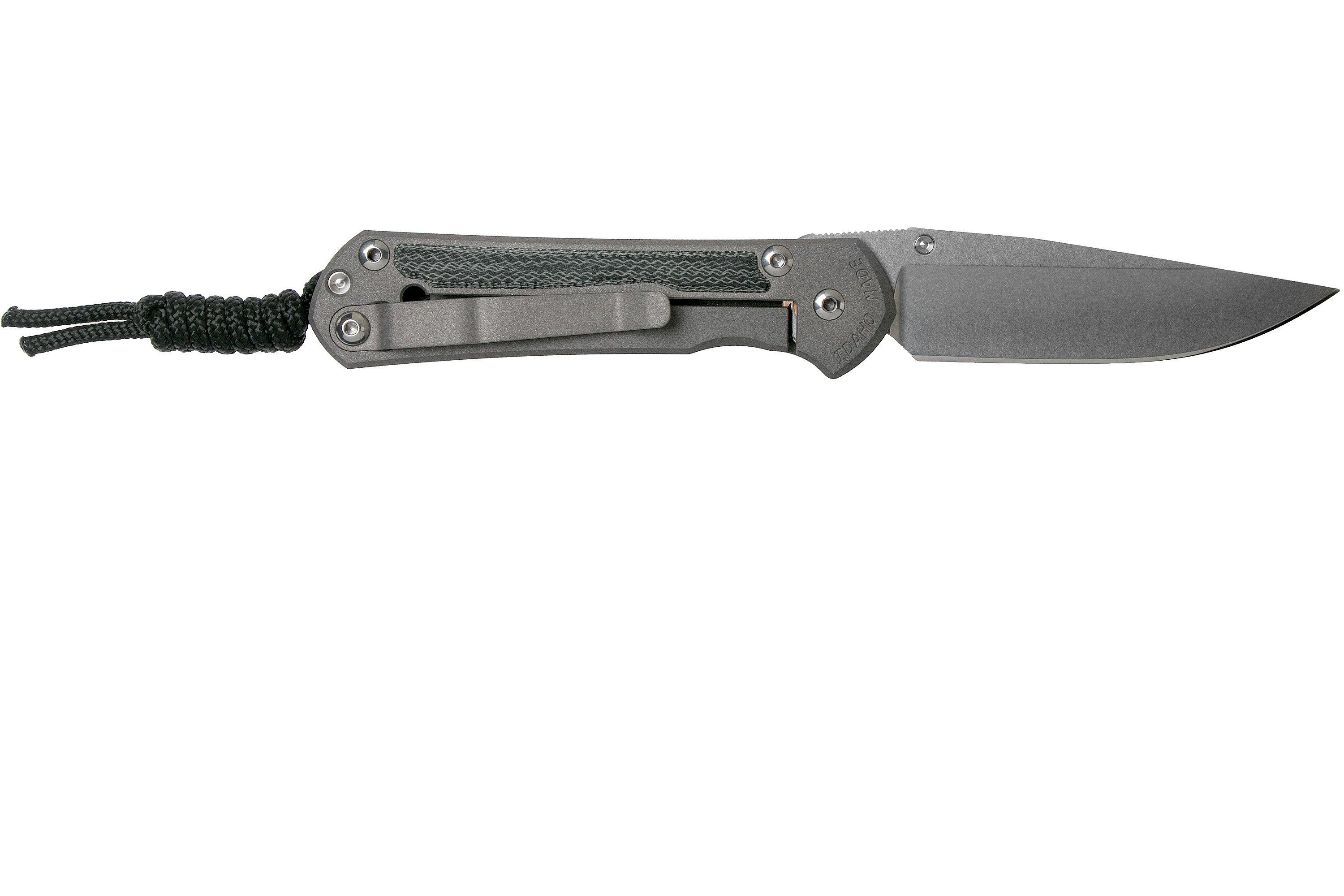 Chris Reeve Sebenza 31 Small Black Canvas Micarta inlay S31-1200 ...