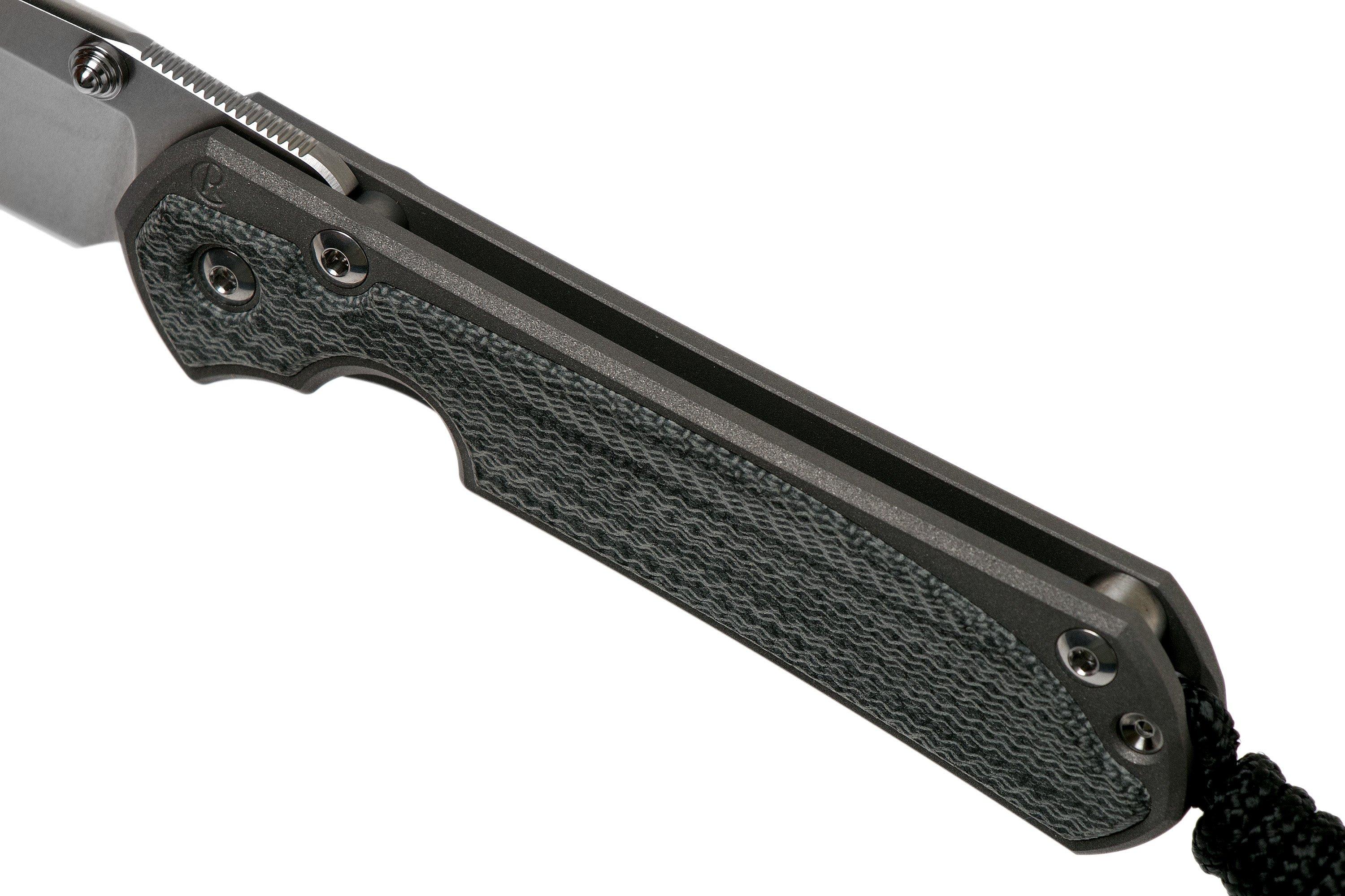 Chris Reeve Sebenza 31 Small Black Canvas Micarta inlay S31-1200 navaja ...