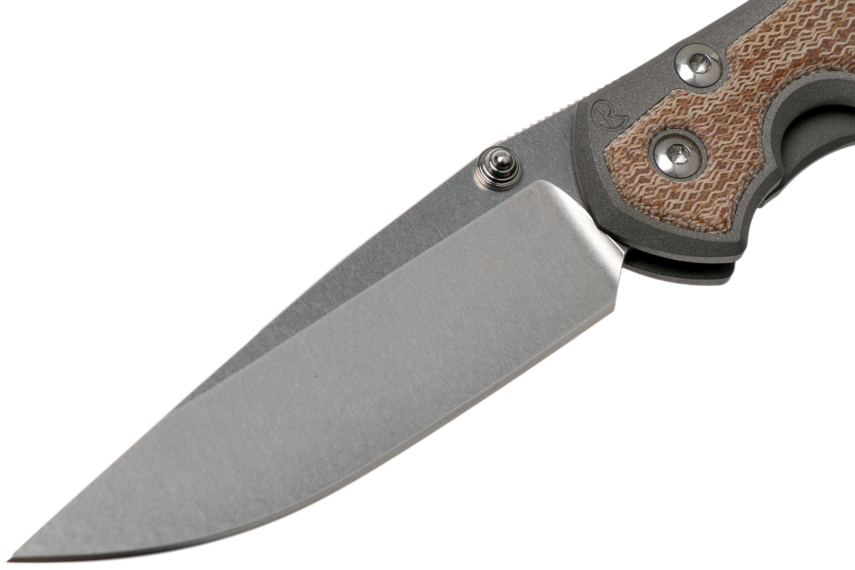 Chris Reeve Sebenza 31 Small Natural Micarta inlay S31-1212 navaja ...