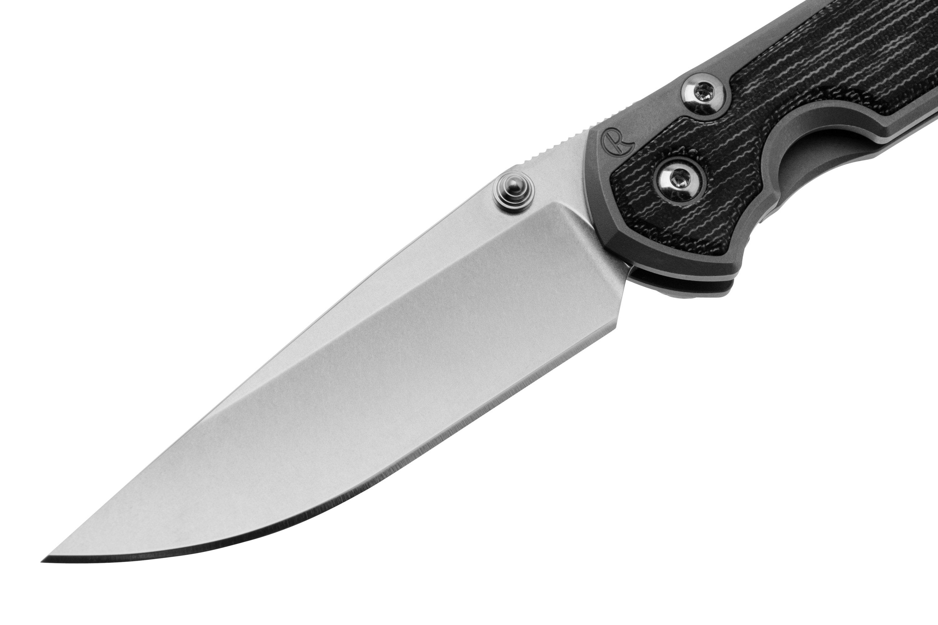 Chris Reeve Small Sebenza 31, S31-1652, Magnacut Glass Blasted Drop ...