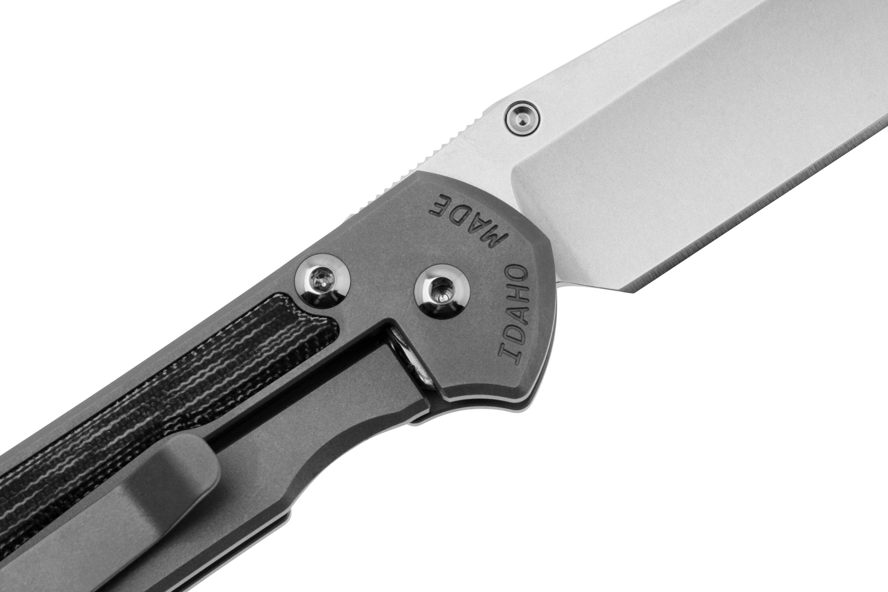 Chris Reeve Small Sebenza 31, S31-1652, Magnacut Glass Blasted Drop ...