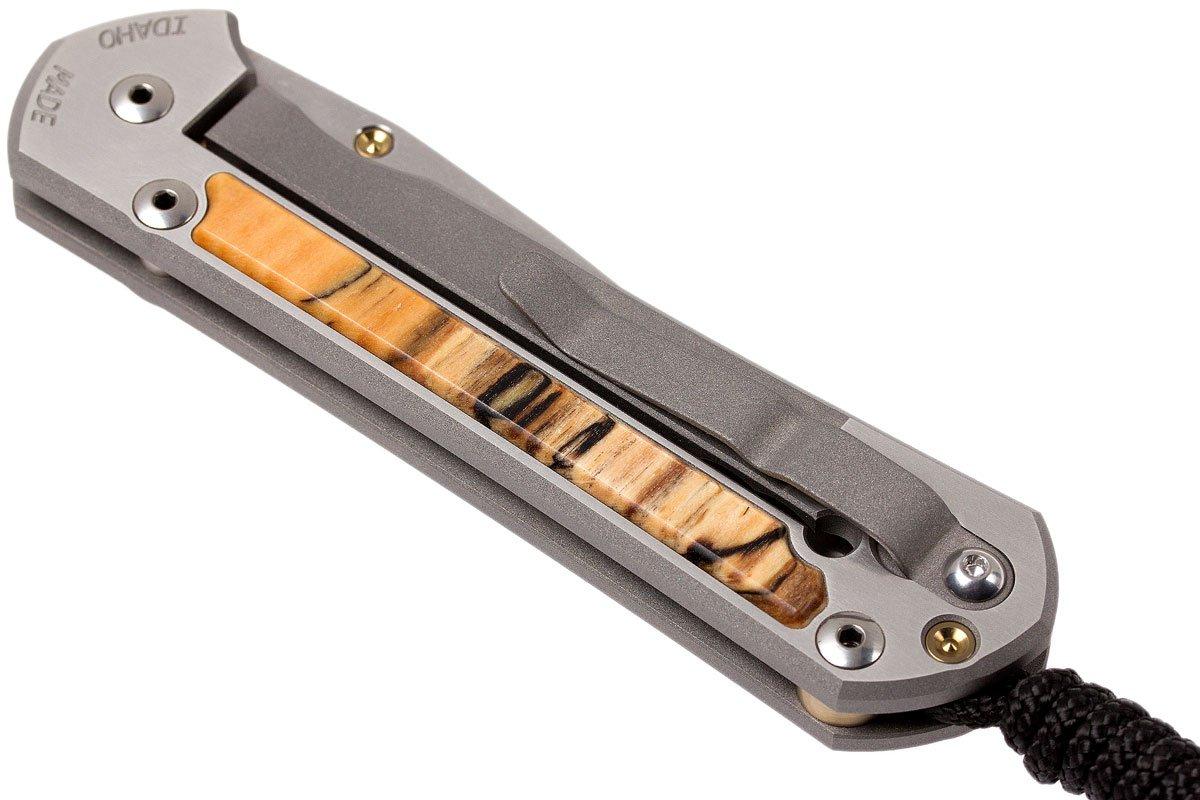 Chris Reeve Large Sebenza 21 Spalted Beech inlay L21-1162 couteau de ...