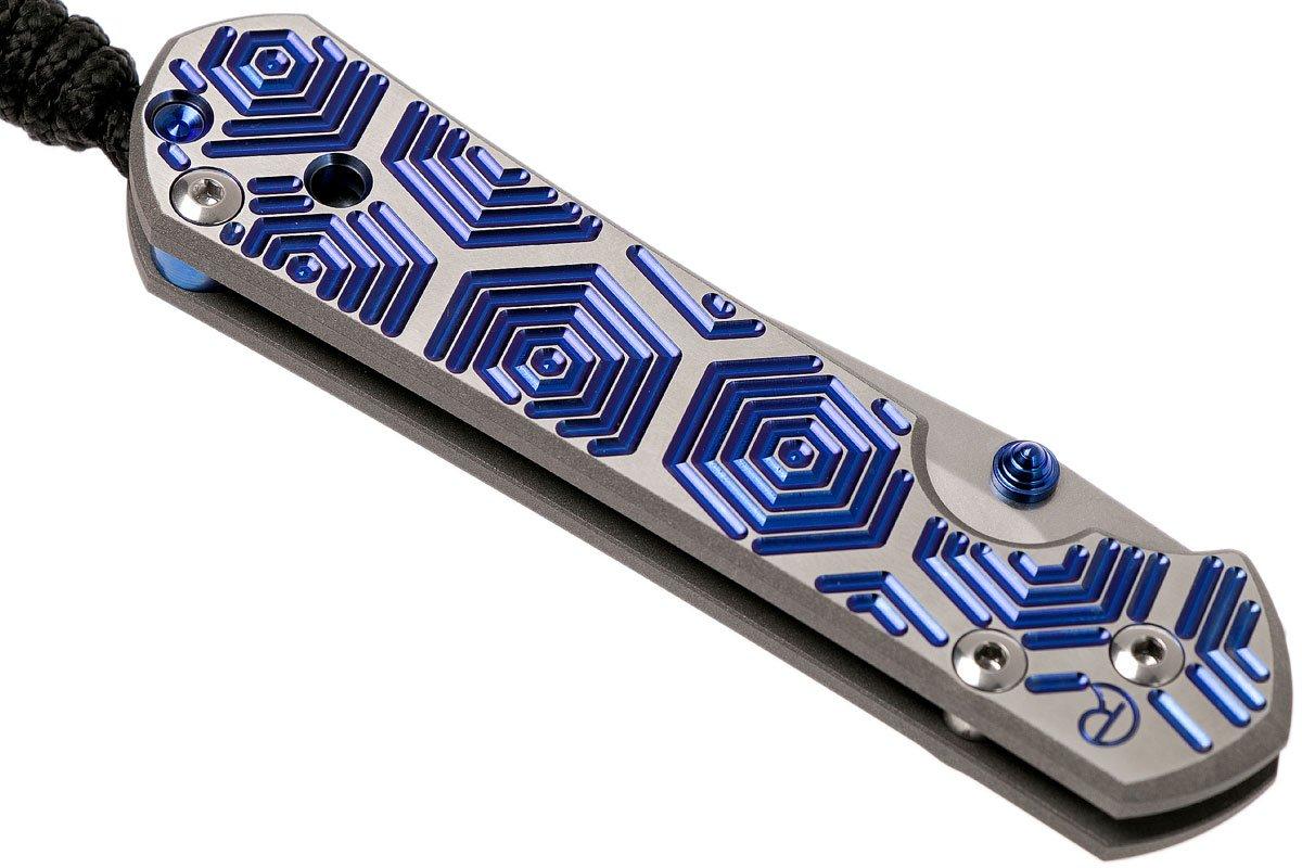 Chris Reeve Small Sebenza 21 Hex in Blue CGG S21-1042 pocket knife ...
