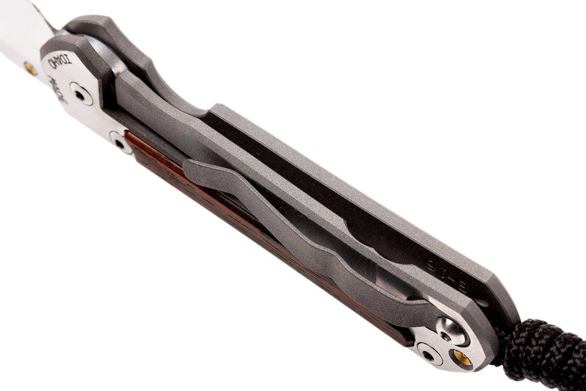 Chris Reeve Small Sebenza 21 Macassar Ebony inlay S21-1116 pocket knife ...