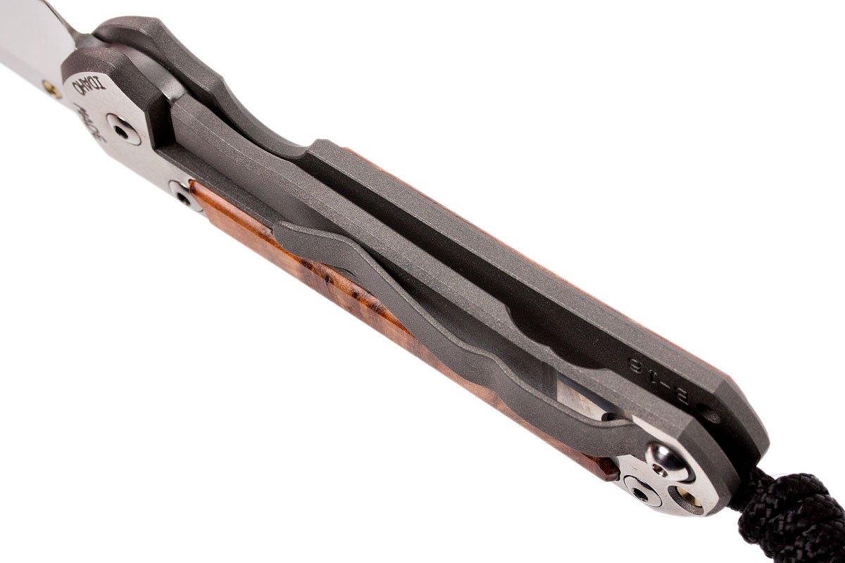 Chris Reeve Small Sebenza 21 Thuya inlay S21-1170 pocket knife ...