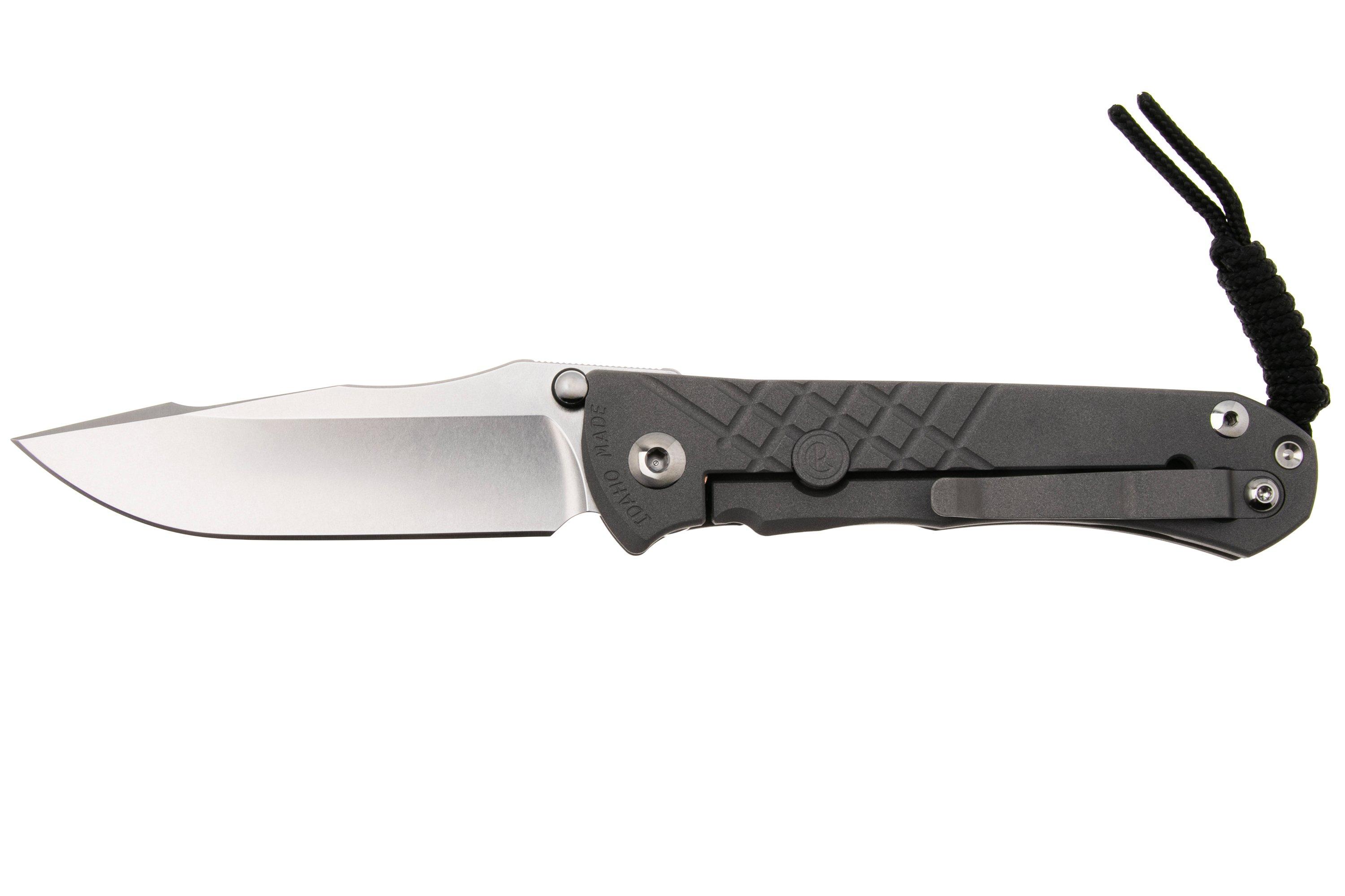 Chris Reeve Umnumzaan Drop Point UMN-1001 CPM-MagnaCut, Titanium, left ...