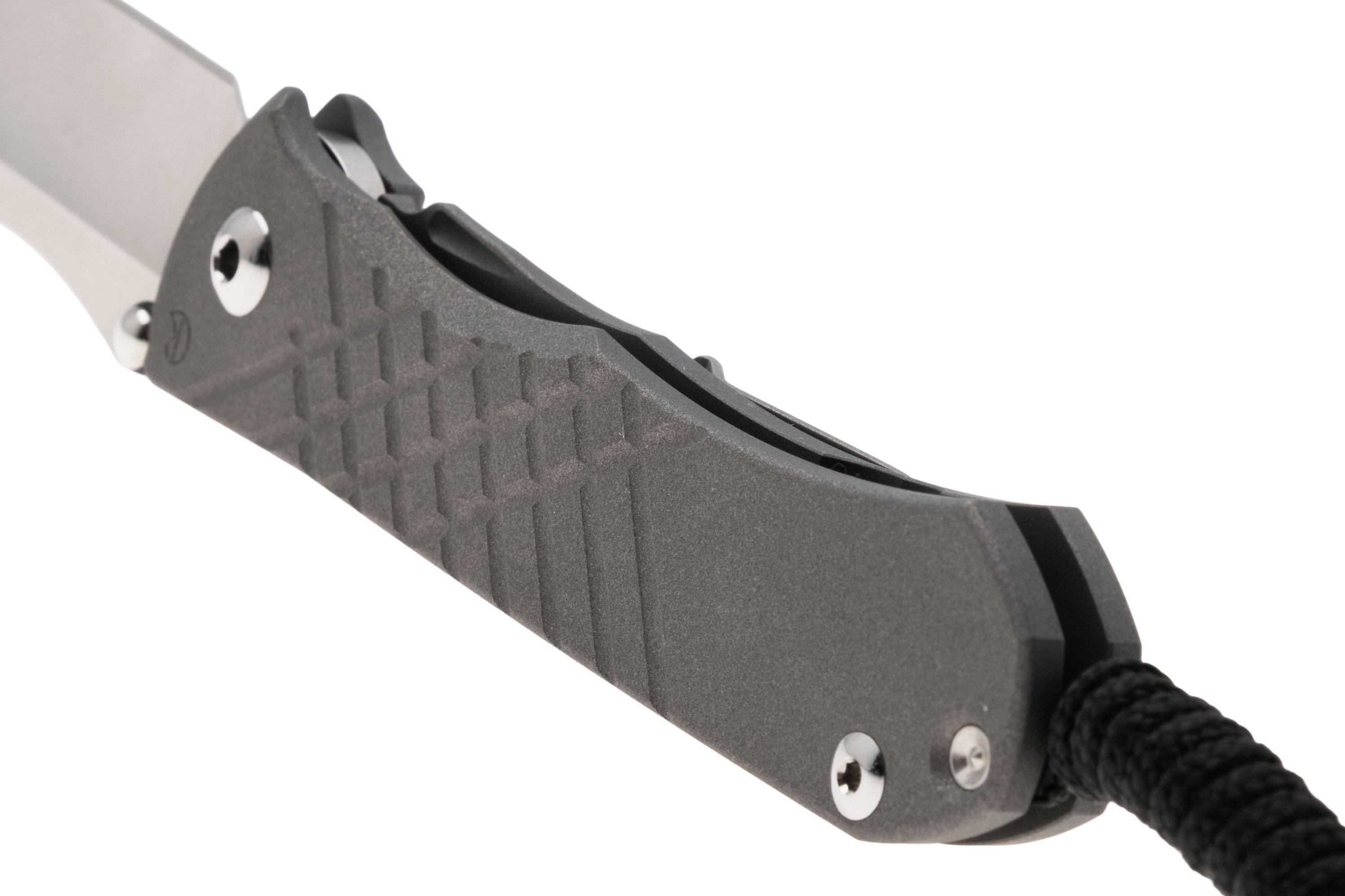 Chris Reeve Umnumzaan Drop Point UMN-1001 CPM-MagnaCut, Titanium, left ...